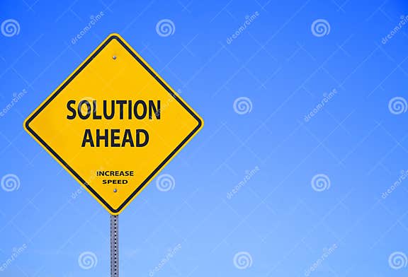 Solution ahead stock photo. Image of pointer, road, direction - 22293556