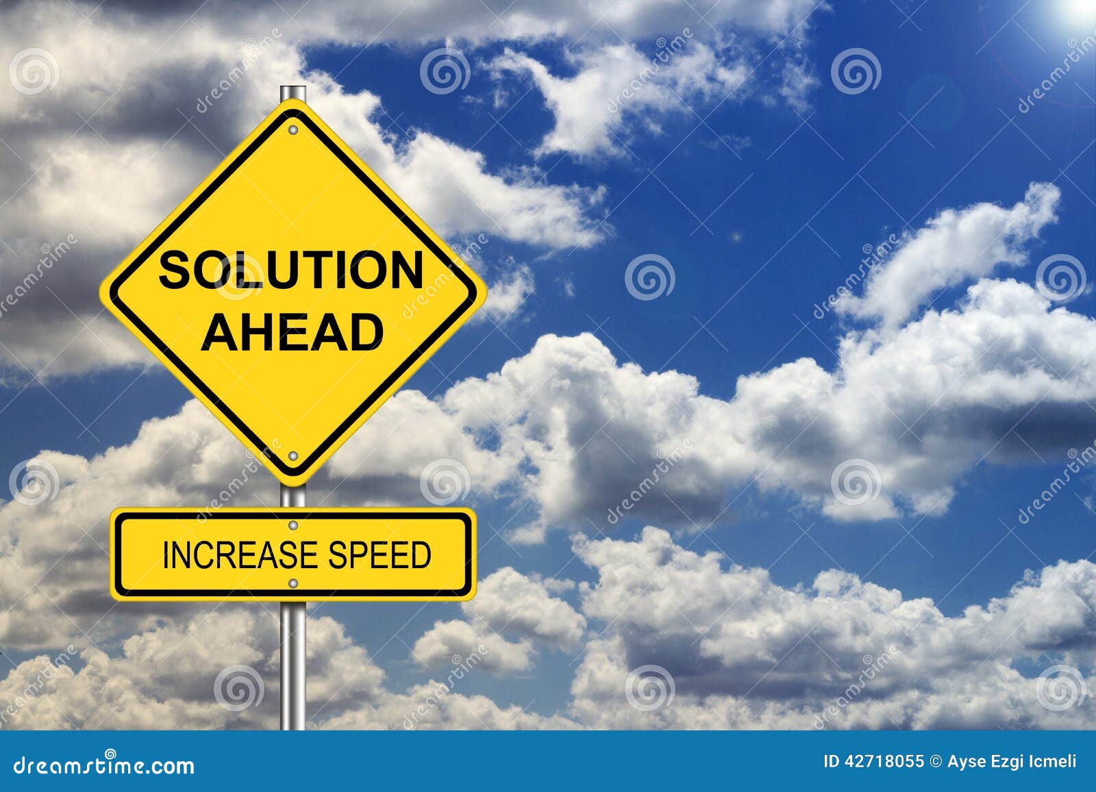 SOLUTION AHEAD stock image. Image of answer, financial - 42718055