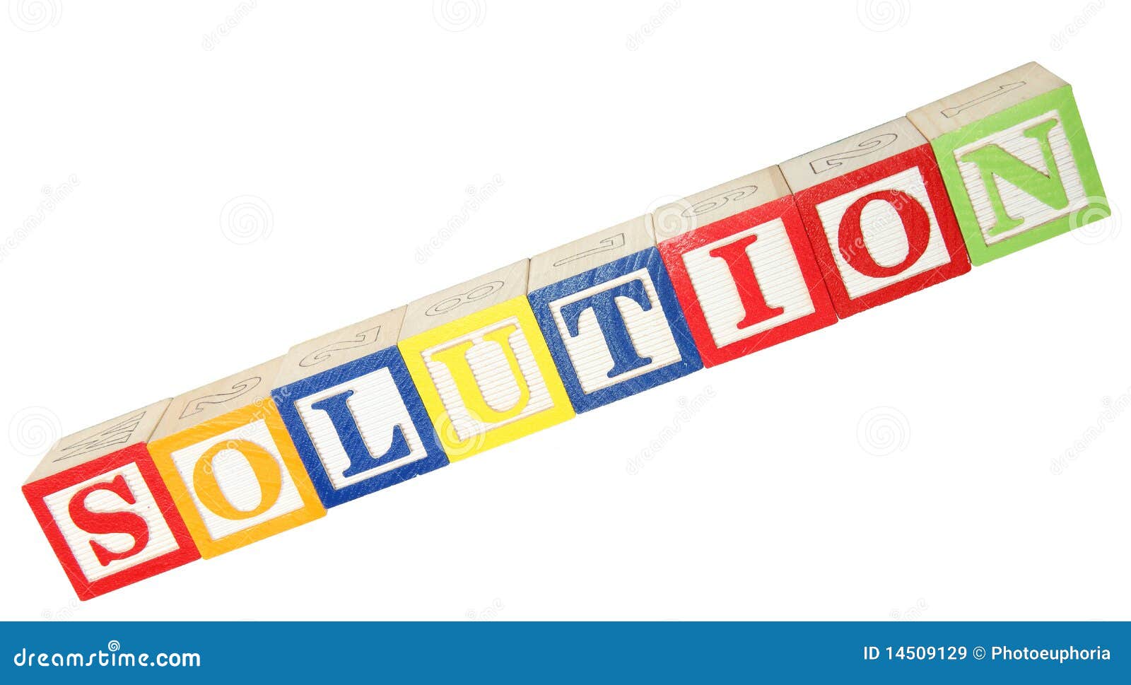 Solution in Alphabet Blocks Stock Image - Image of blocks, colorful ...