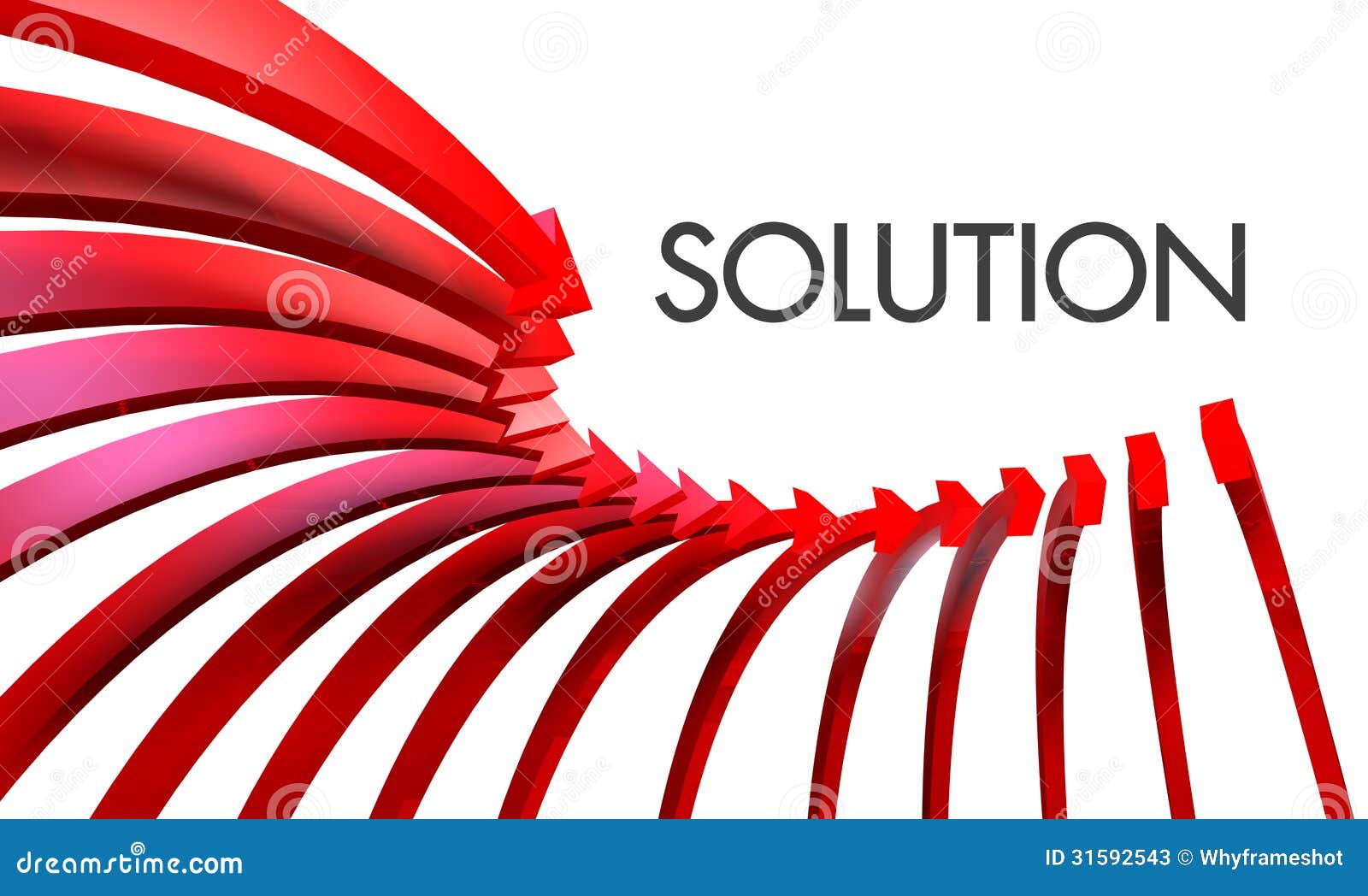Solution arrow stock illustration. Illustration of collaboration - 31592543
