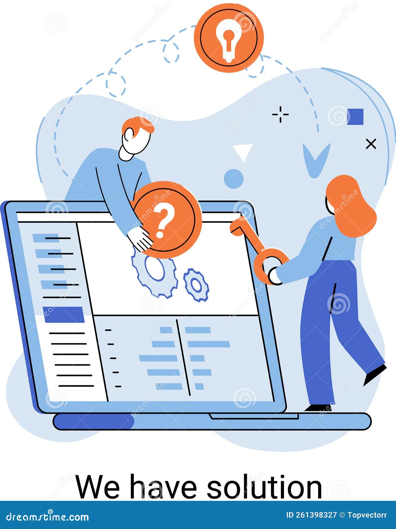 Solution As Result of Work of Business Team. Cooperation Construction ...