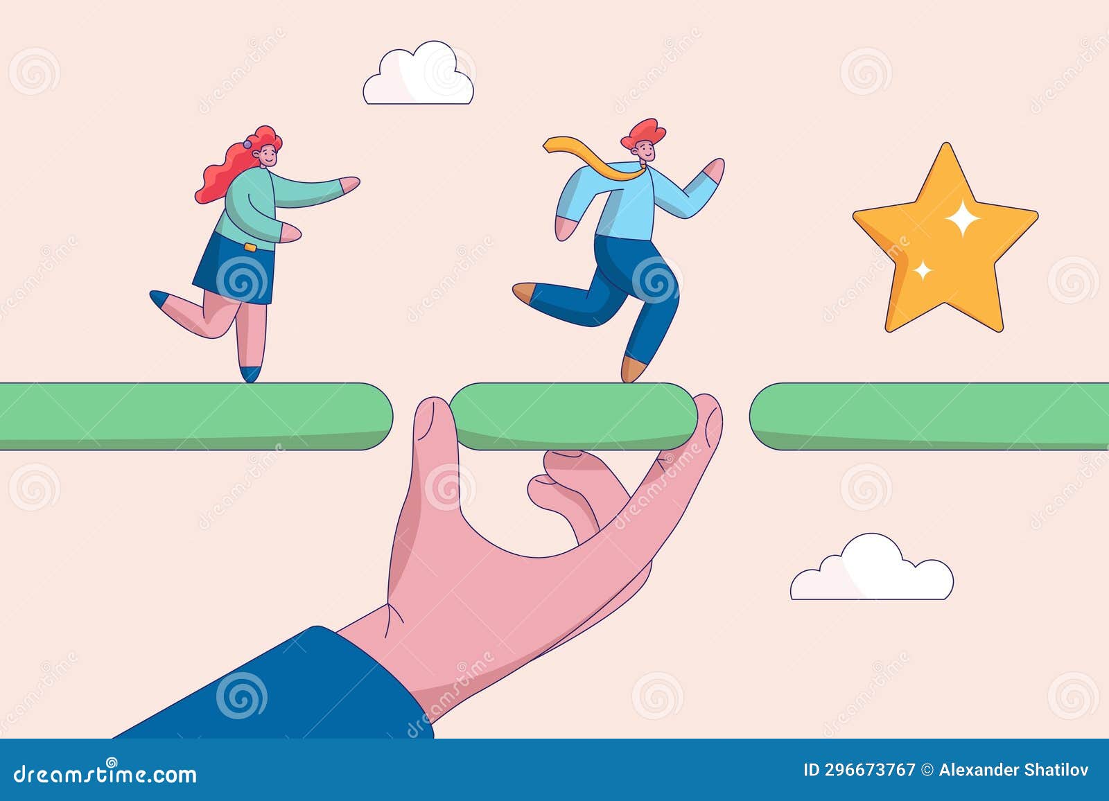 Solution or Assistance Concept. Connect the Bridge To Help and Support ...