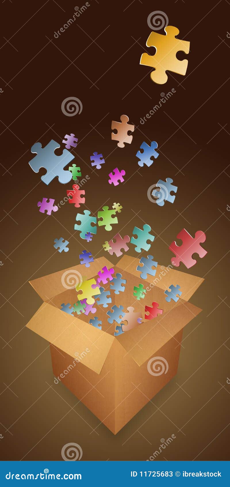 Solution in a box stock illustration. Illustration of open - 11725683