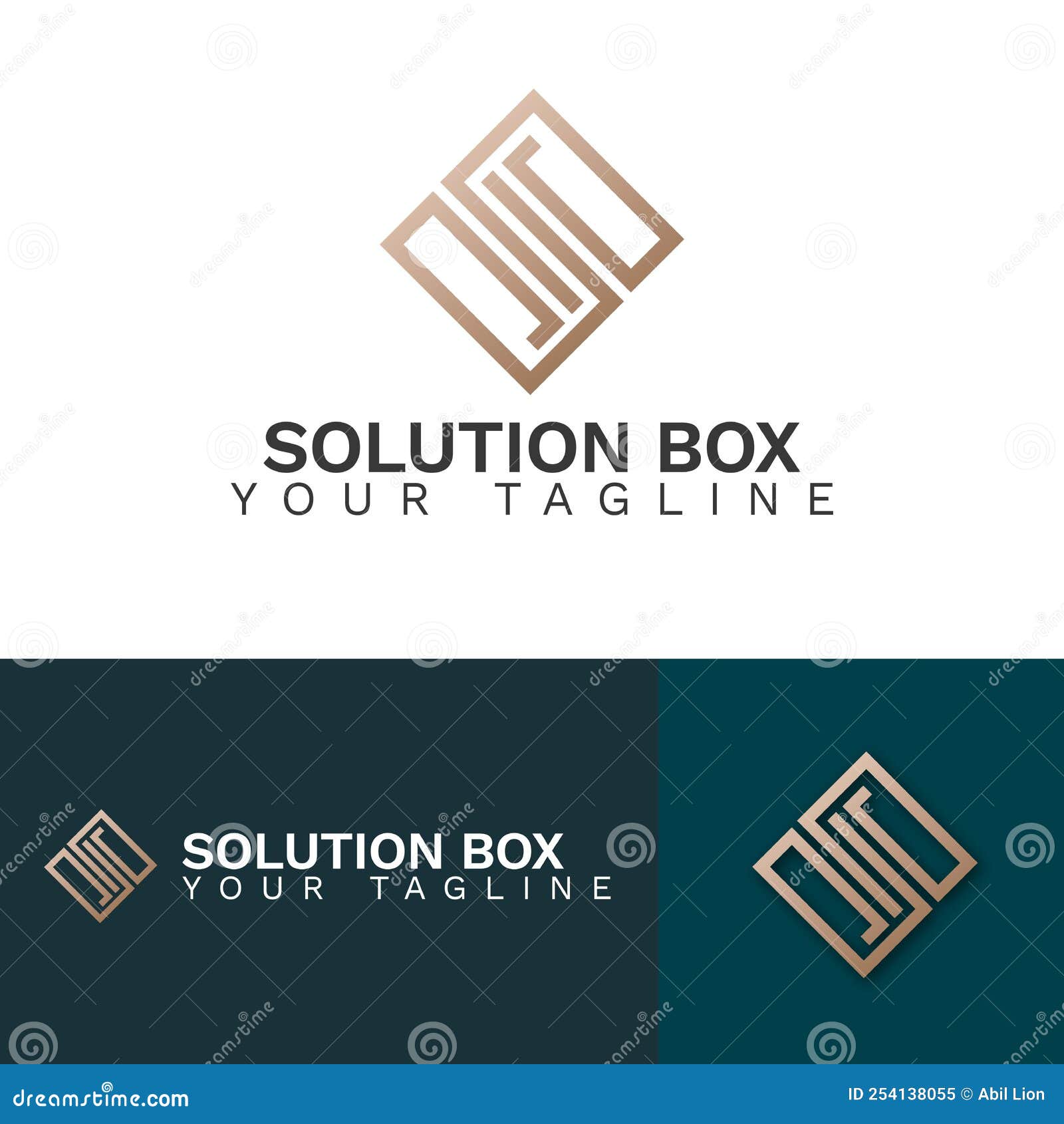 Solution Box Logo Vector Illustration Stock Vector - Illustration of ...