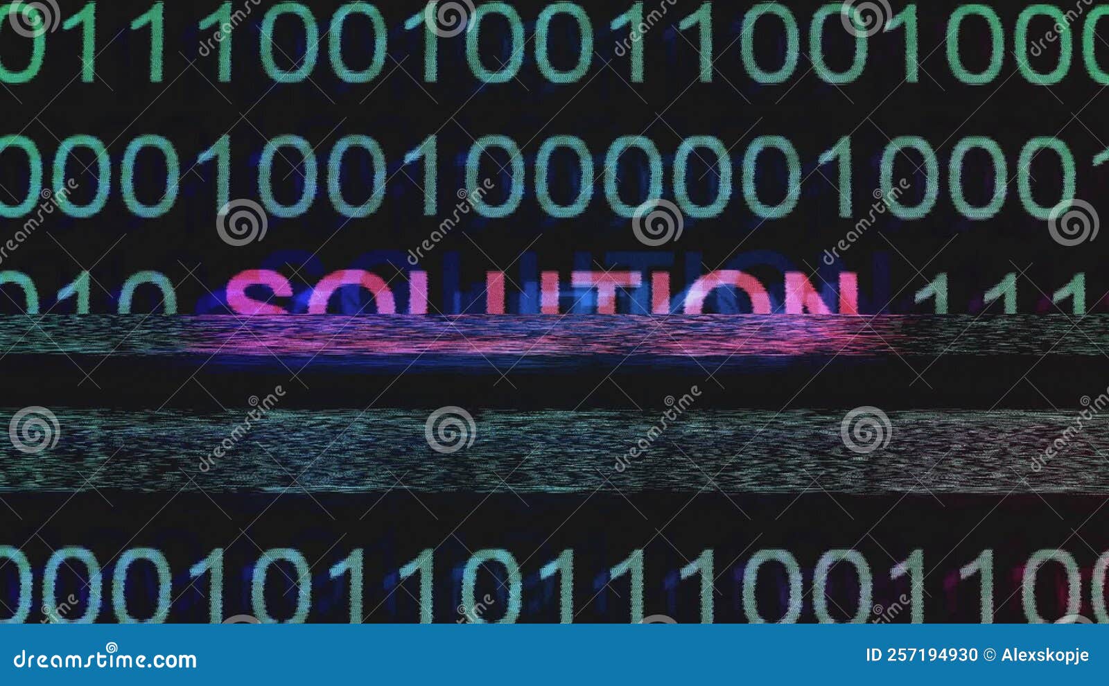 Solution Broken Data on the Screen Glitch Effect Stock Footage - Video ...