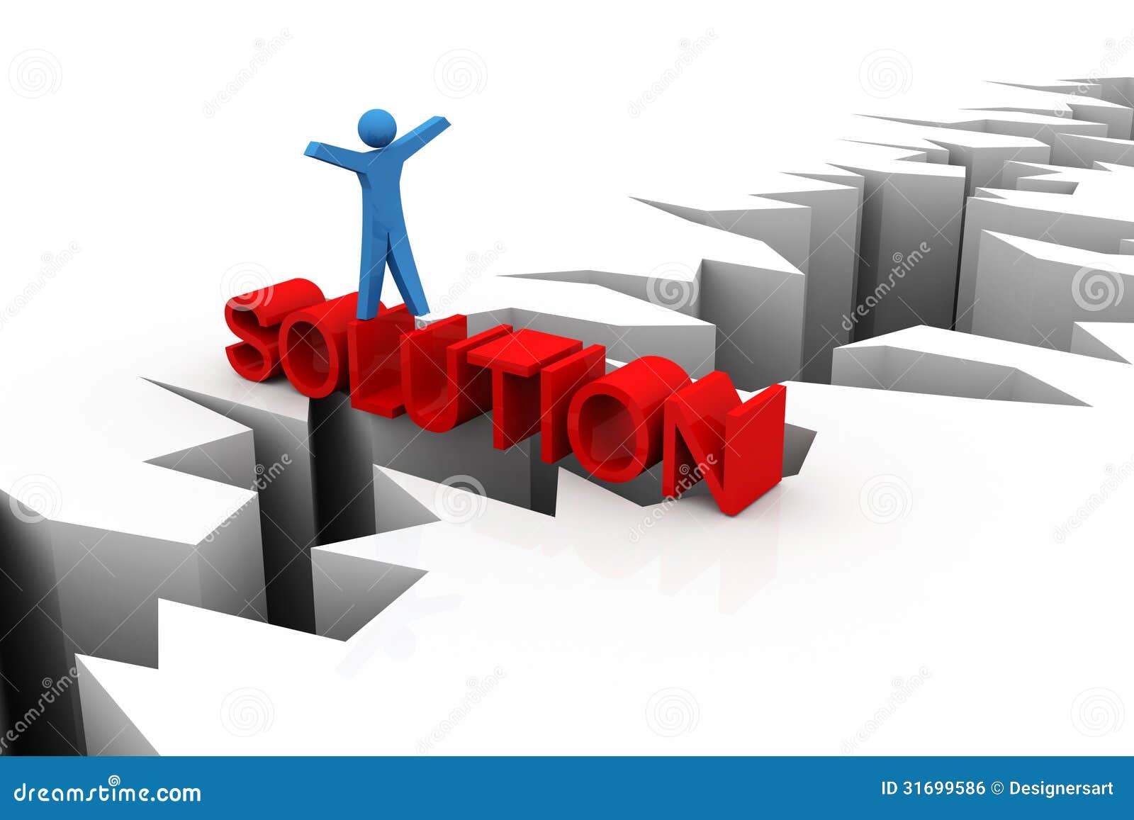 Solution for Business Problem Stock Illustration - Illustration of pawn ...