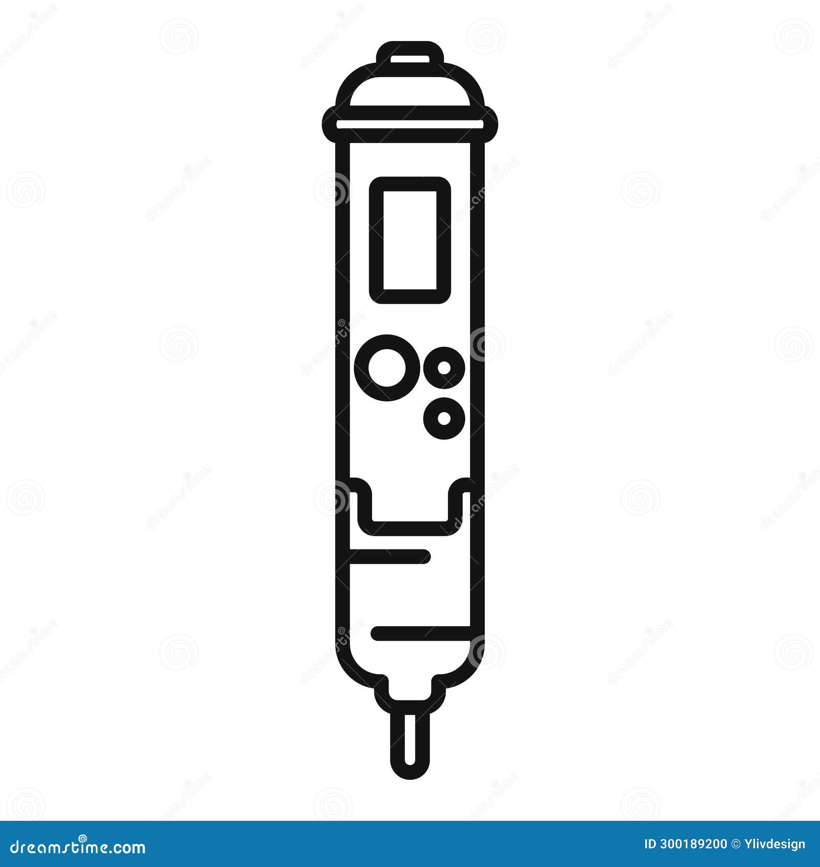 Solution Chemical Ph Meter Icon Outline Vector. Medical Experiment ...