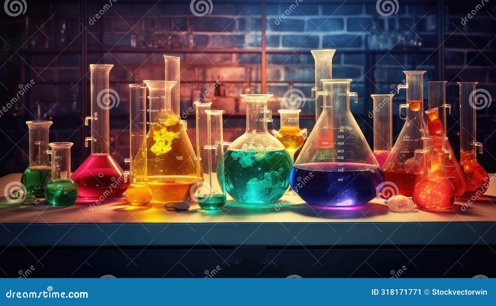 Solution Chemistry Pattern Royalty-Free Illustration | CartoonDealer ...
