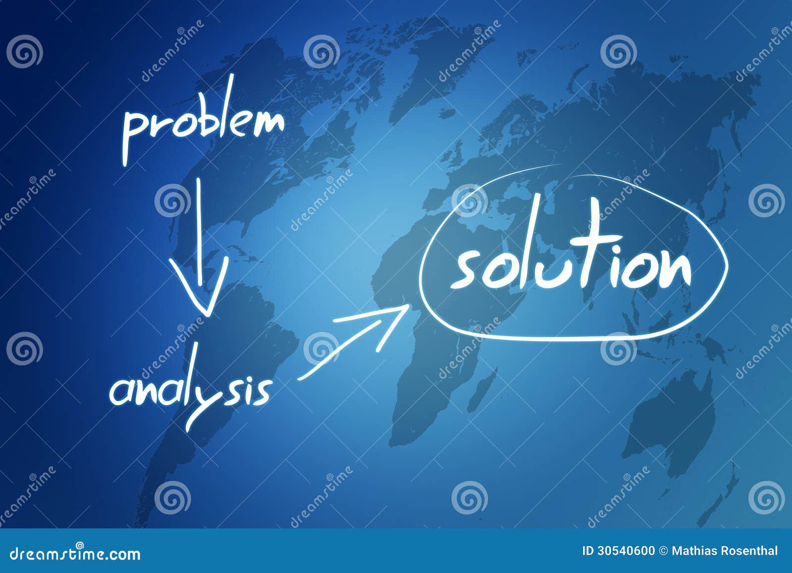 Solution concept stock illustration. Illustration of draw - 30540600