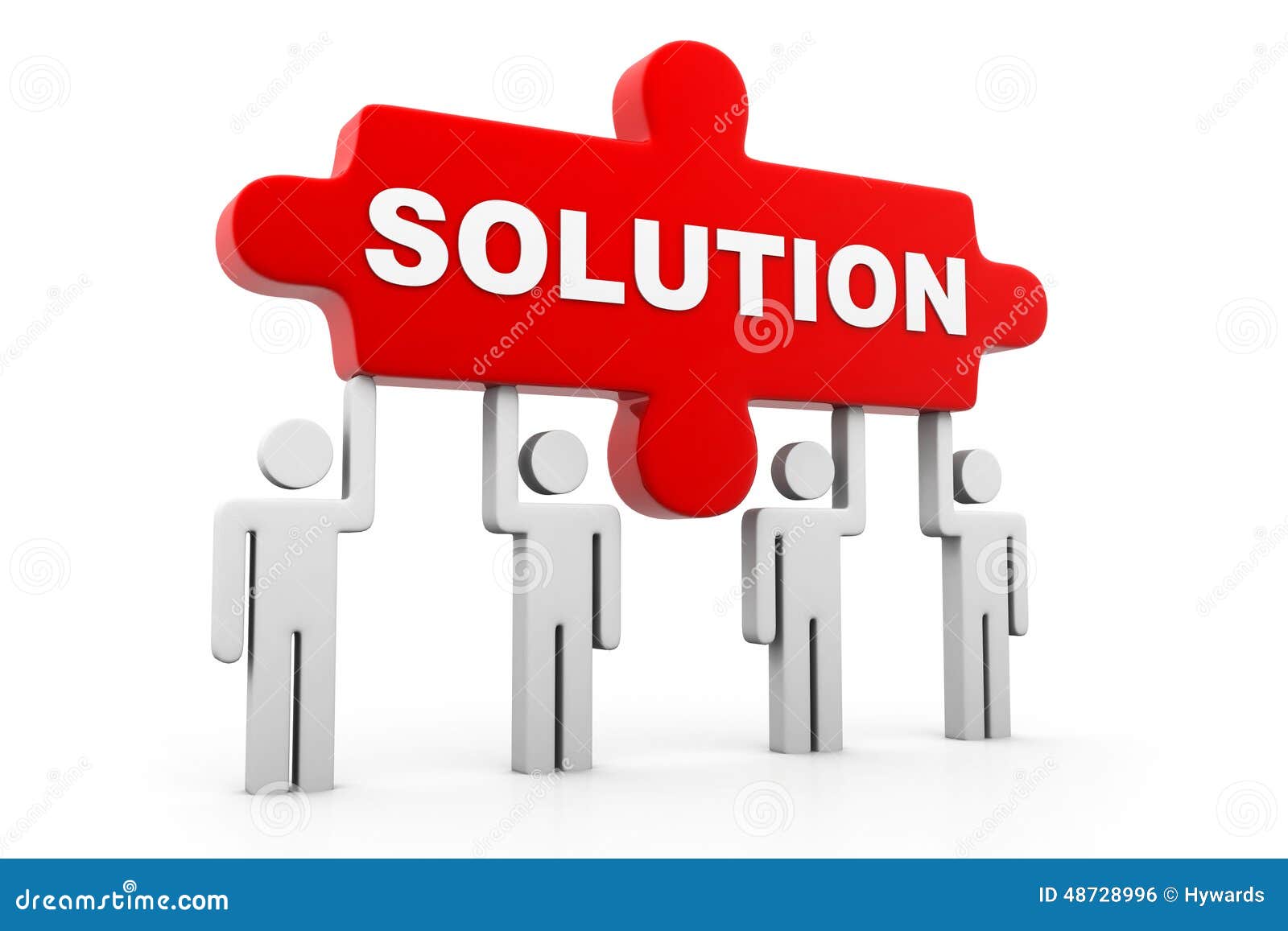 Solution concept stock illustration. Illustration of holding - 48728996