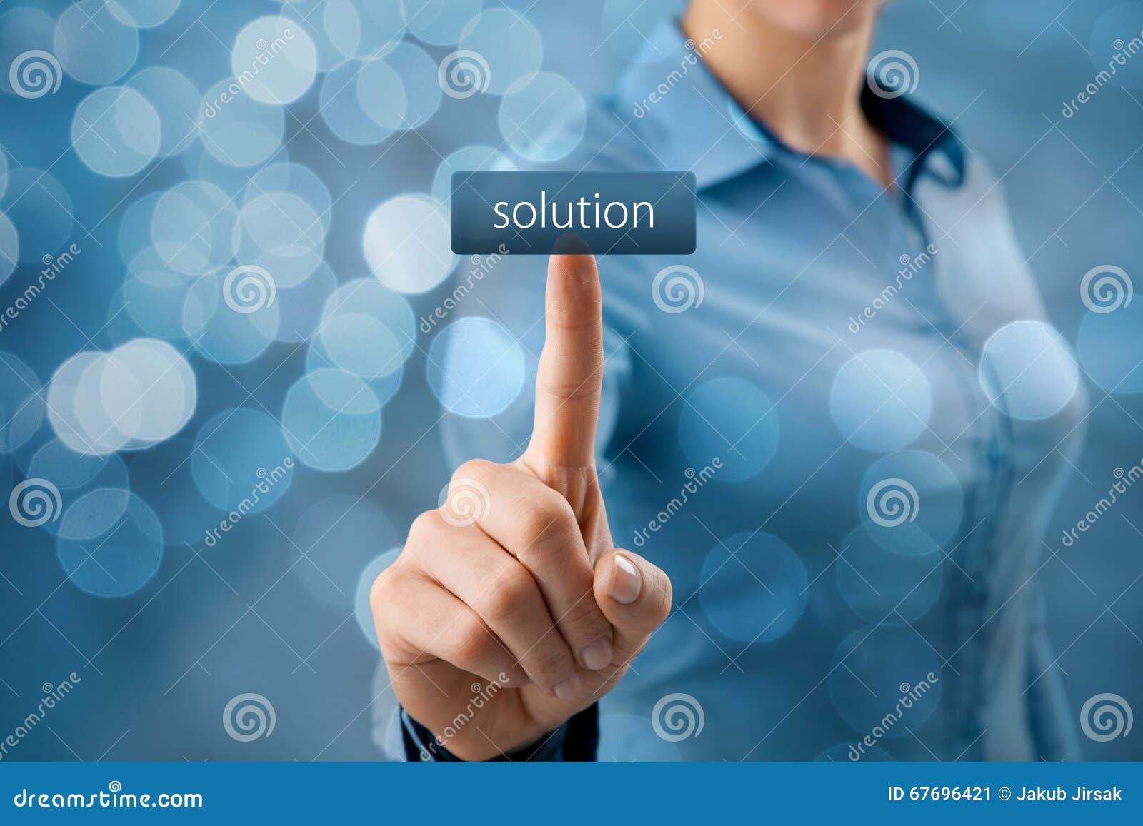 Solution concept stock image. Image of hand, decision - 67696421
