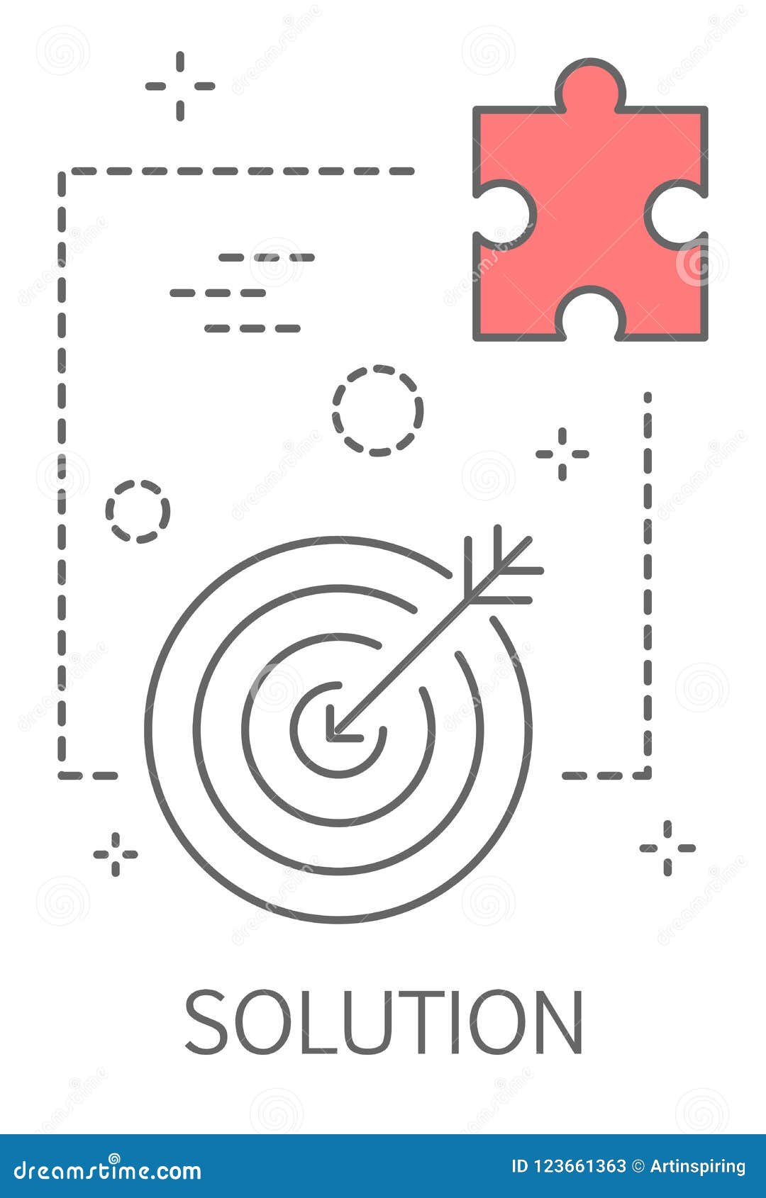 Solution Concept Illustration Stock Vector - Illustration of conceptual ...