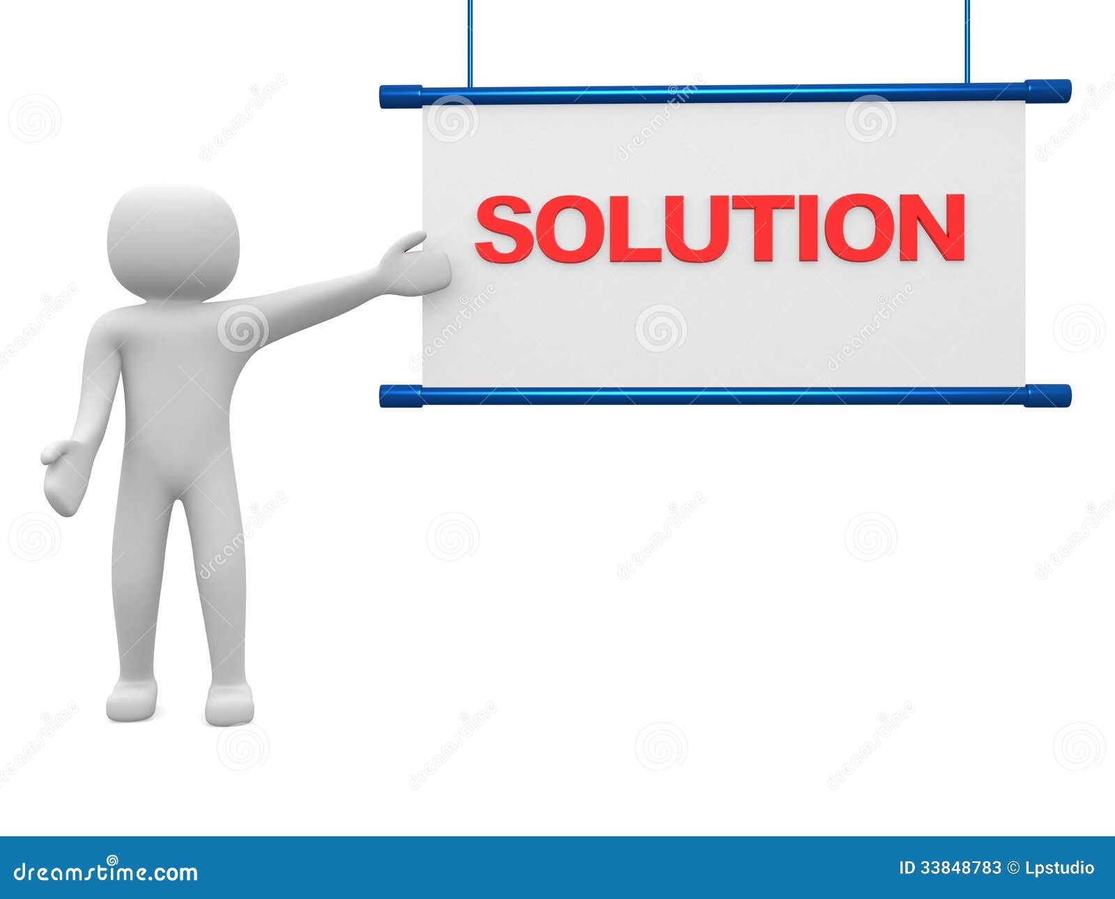 Solution Concept.Isolated On White Background Royalty-Free Stock ...