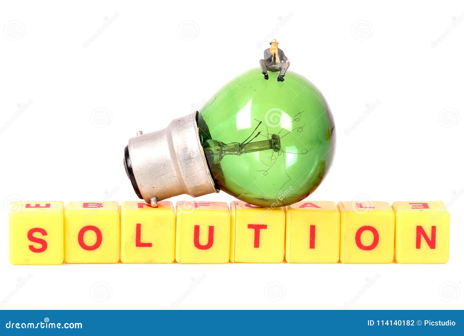Solution stock photo. Image of male, bulb, solution - 114140182