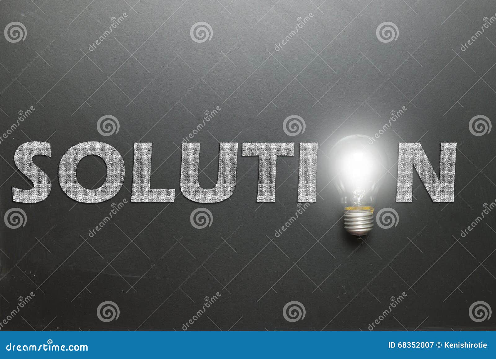 Solution Concept Using Lightbulb Stock Image - Image of lightbulb ...