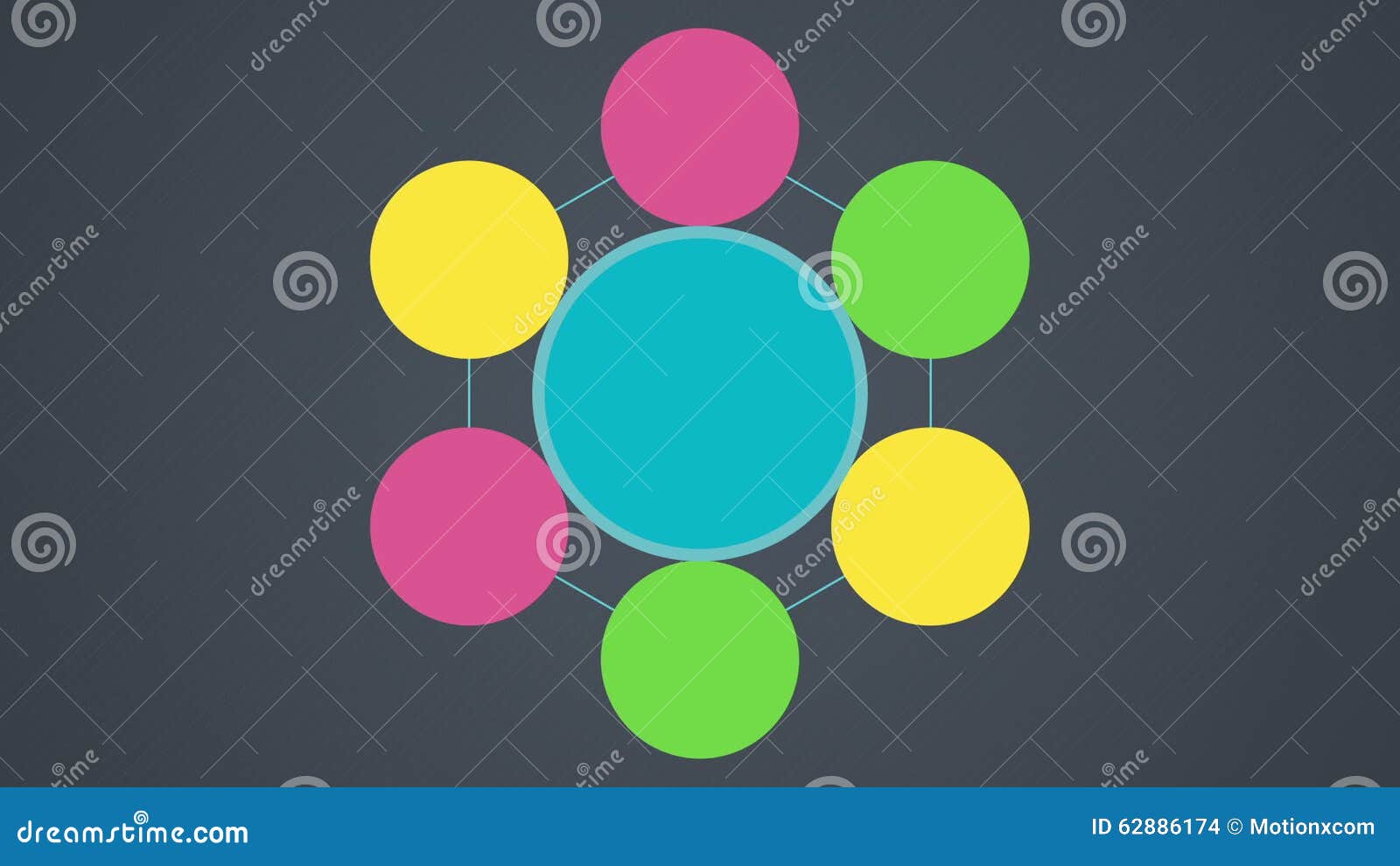 Solution,conclusion Circle Diagram Flow Chart, Seven Circle. Stock ...