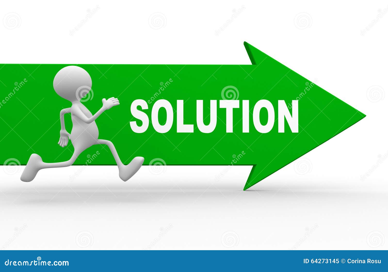 Solution stock illustration. Illustration of person, path - 64273145