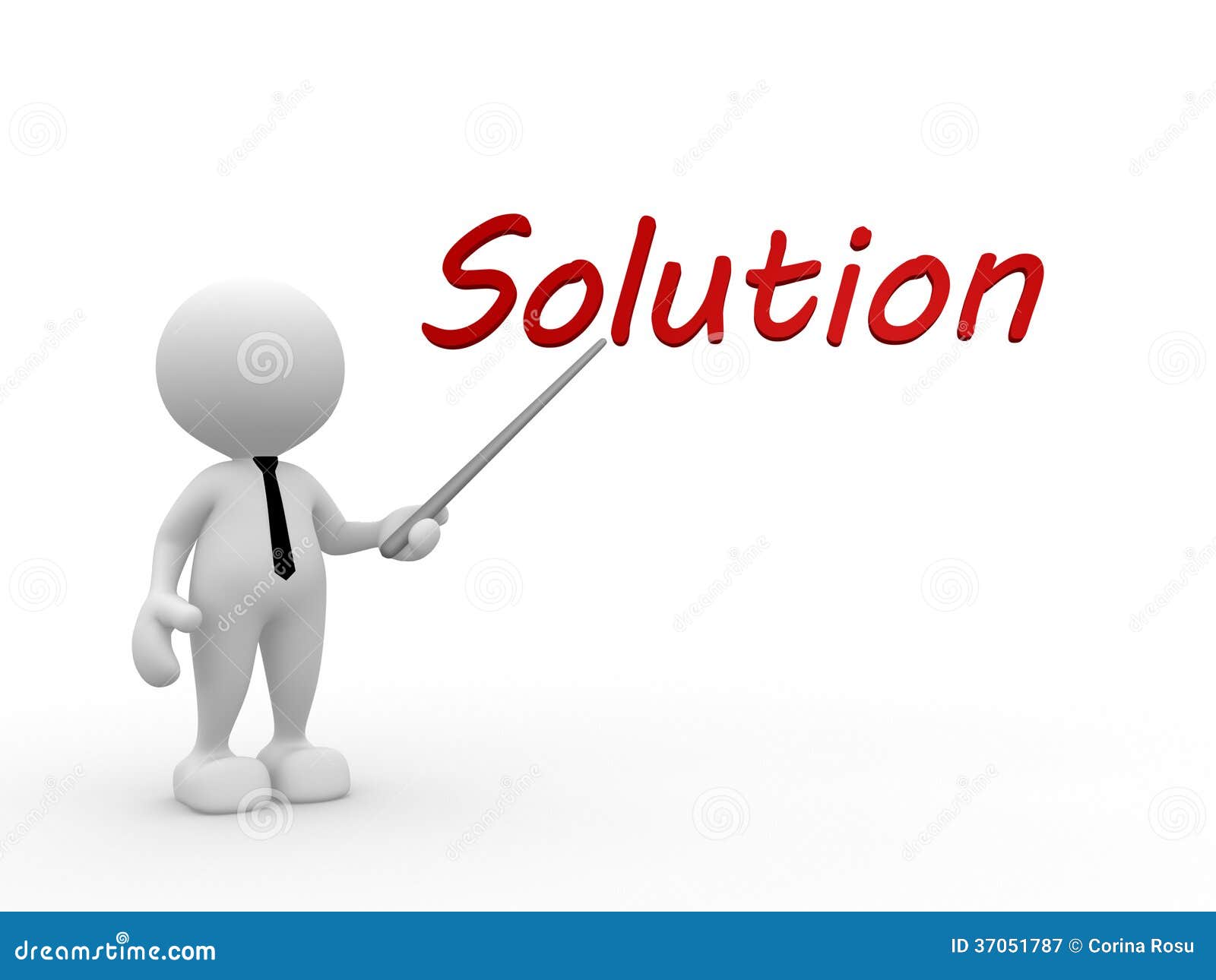 Solution stock illustration. Illustration of figure, businessman - 37051787