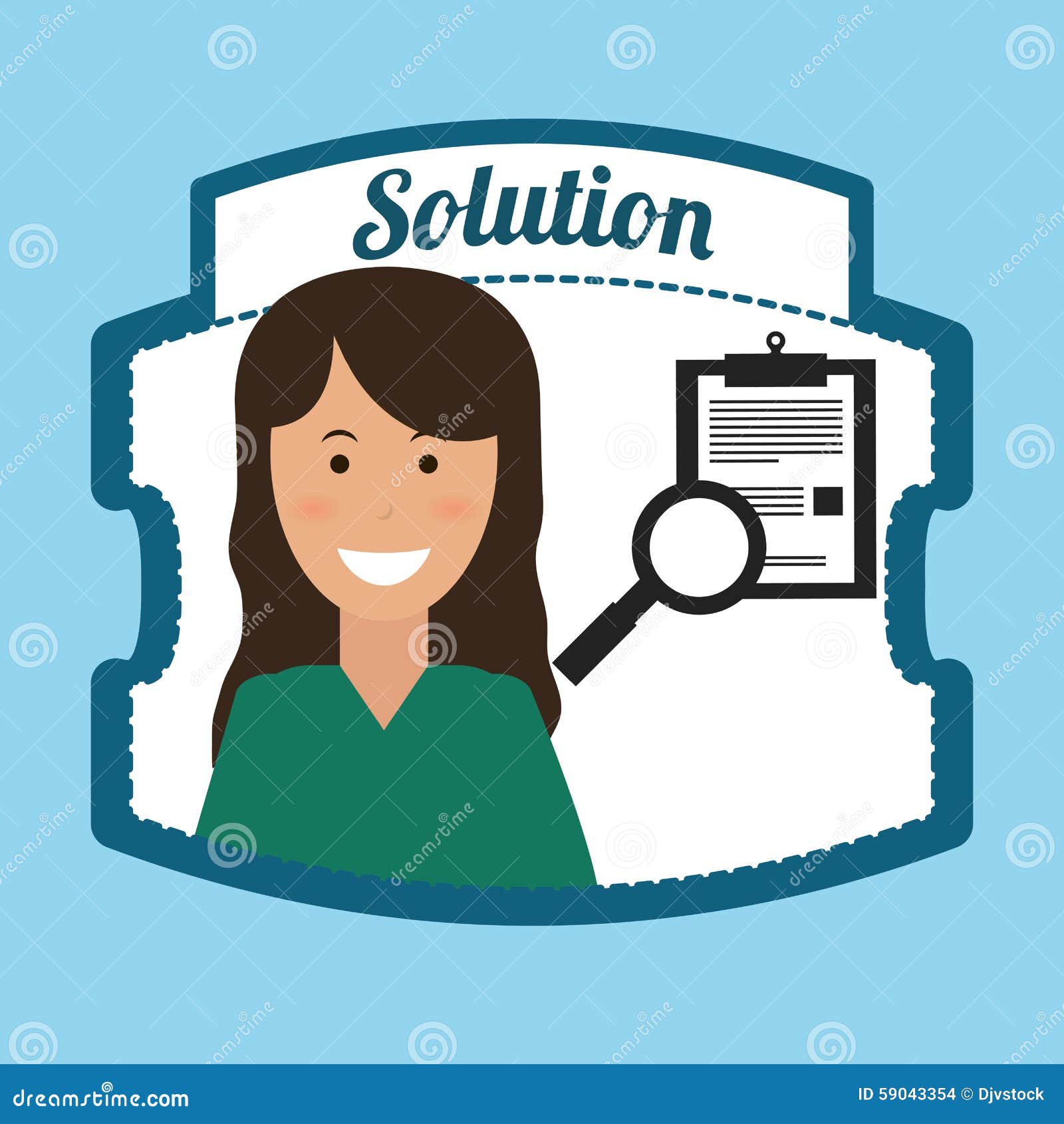 Solution design stock vector. Illustration of invention - 59043354