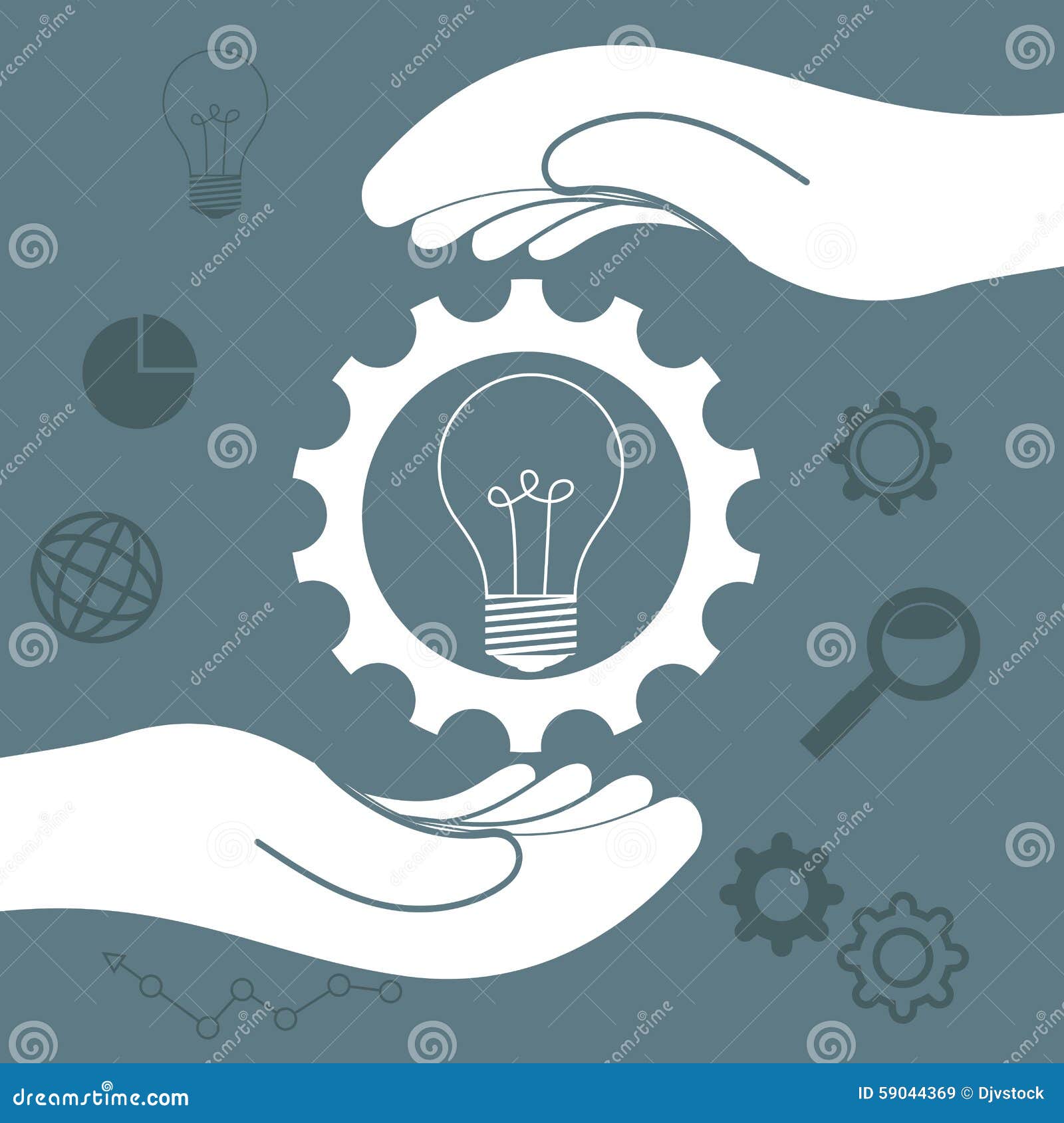 Solution design stock vector. Illustration of businessman - 59044369