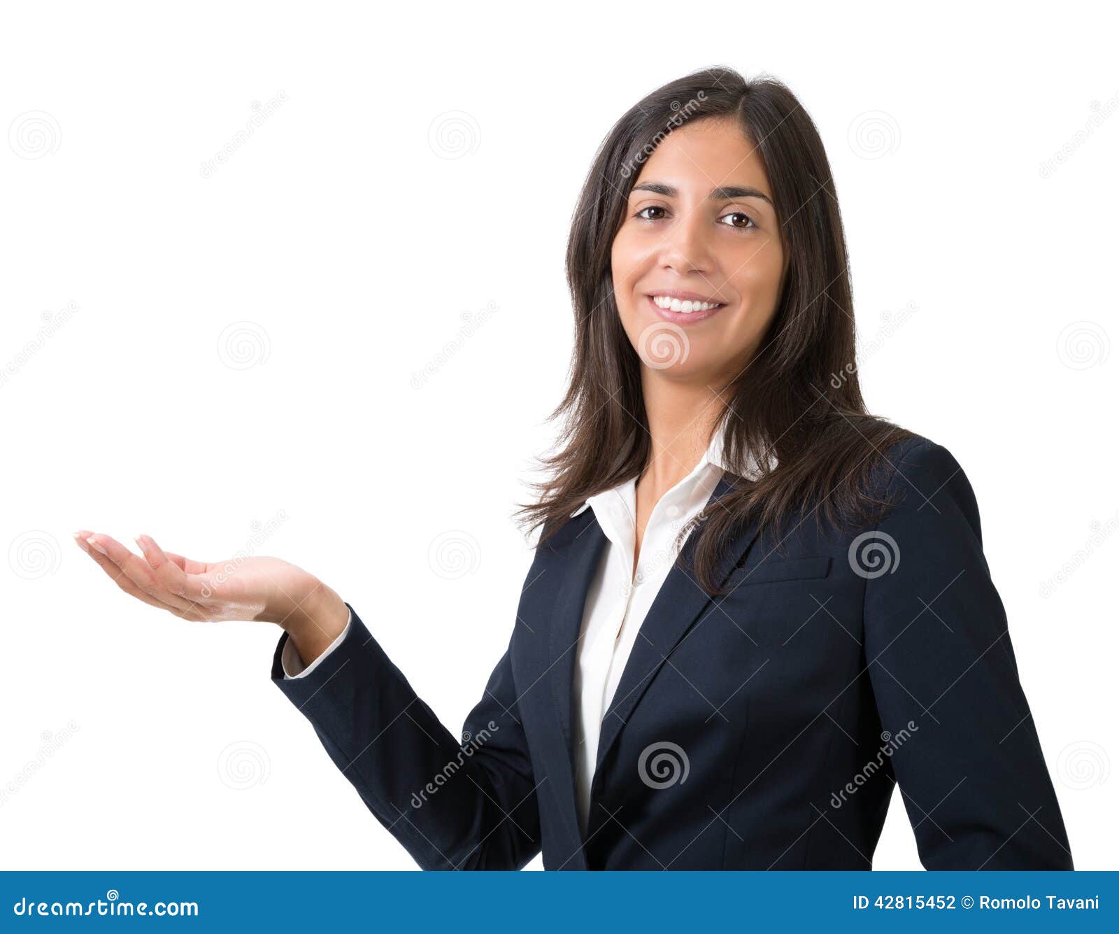 Solution in hand stock photo. Image of manager, brunette - 42815452