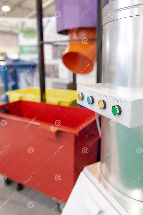 The System of Sorting of Garbage Stock Photo - Image of separate ...