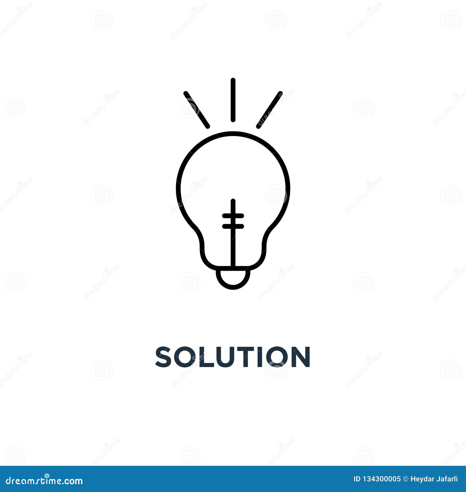 Solution Icon. Lamp Concept Symbol Design, Idea Vector Illustrat Stock ...