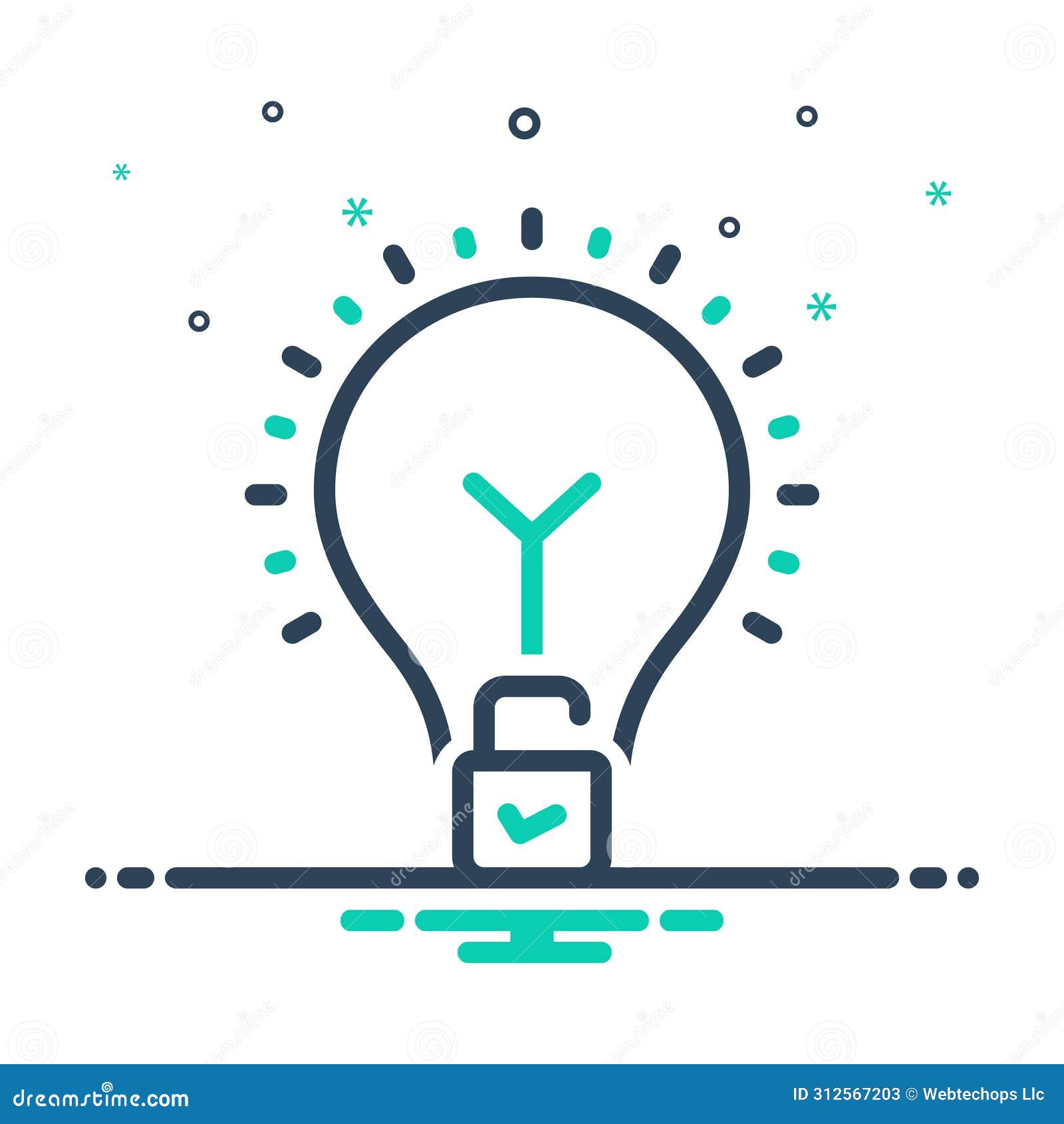 Mix Icon for Solution, Redress and Idea Stock Vector - Illustration of ...