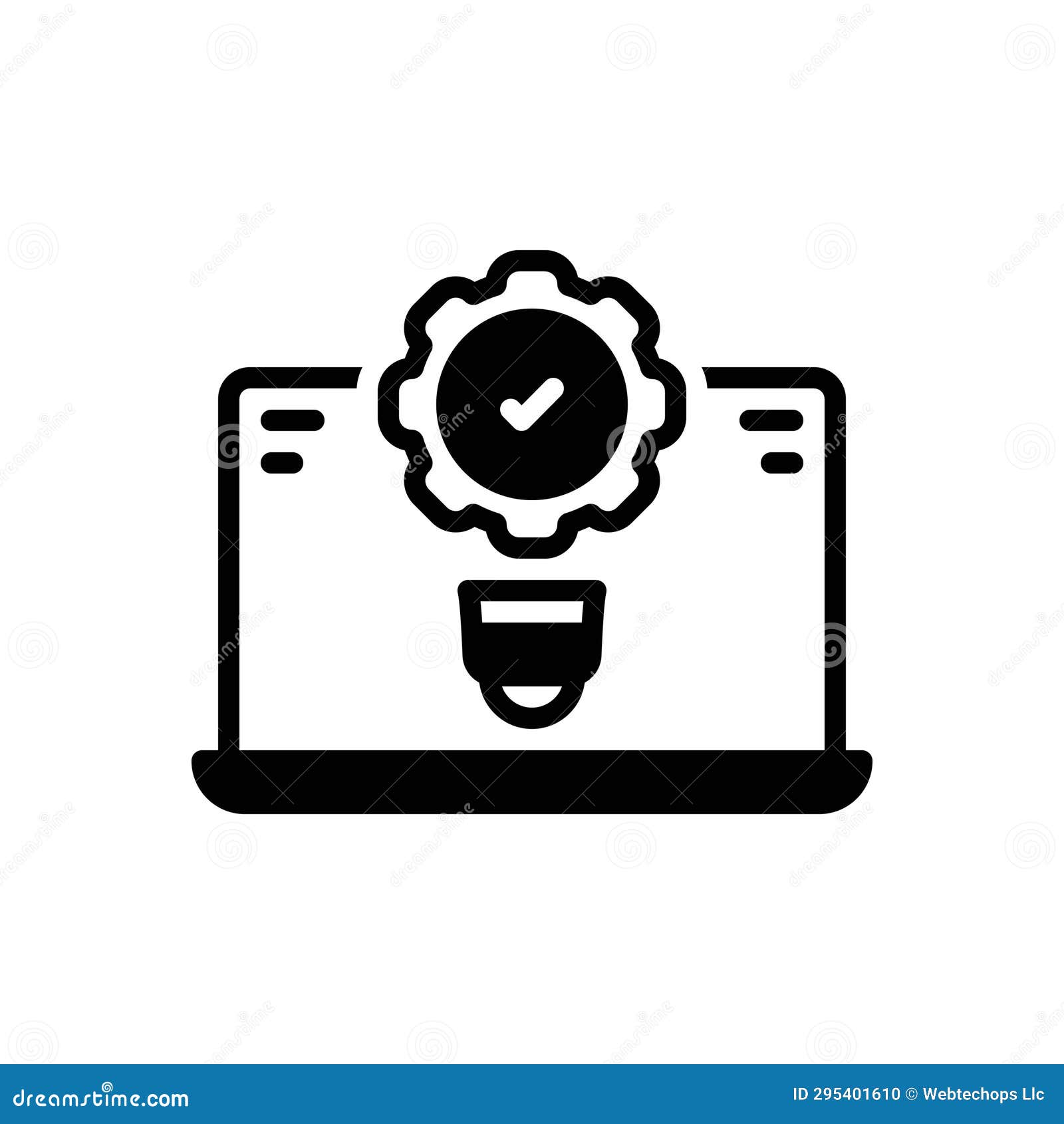 Black Solid Icon for Solution, Resolution and Technology Stock ...