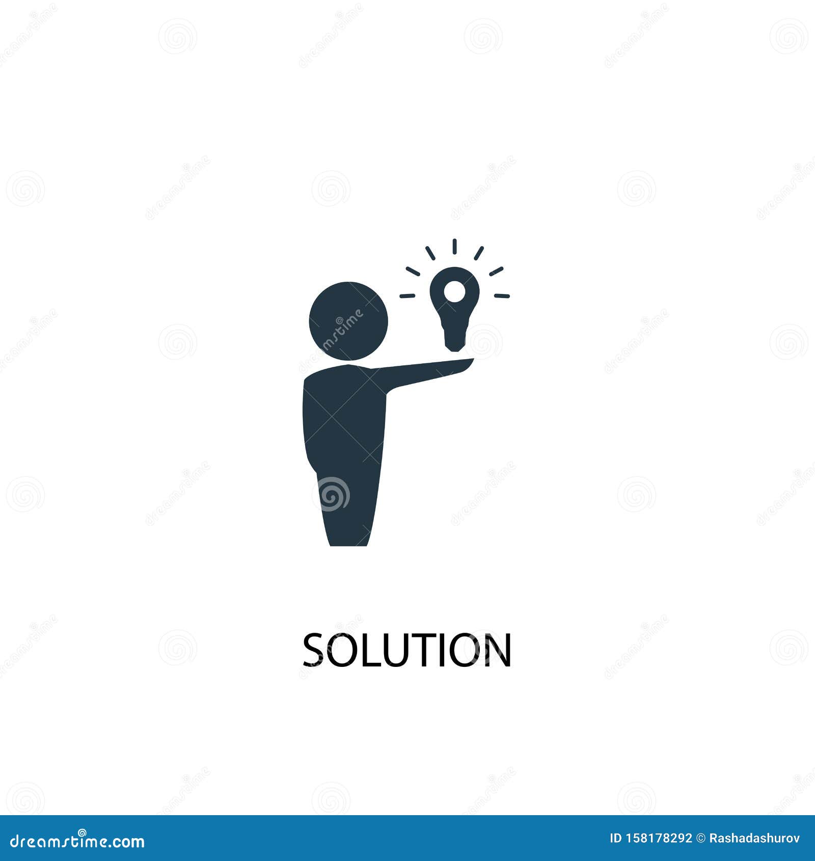 Solution Icon. Simple Element Stock Vector - Illustration of creative ...