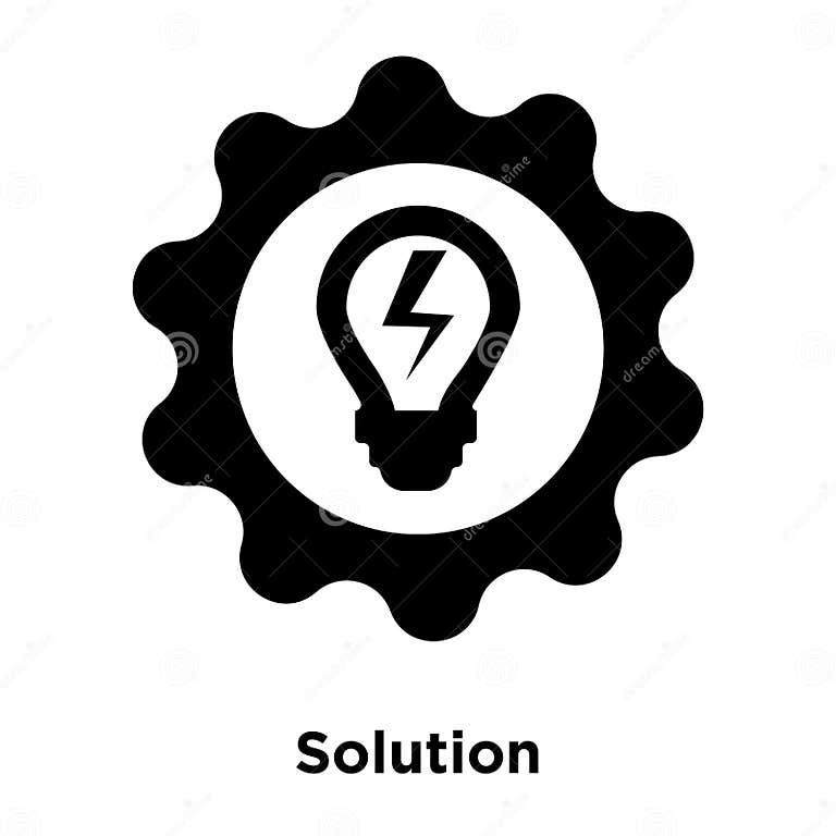 Solution Icon Vector Isolated on White Background, Logo Concept Stock ...