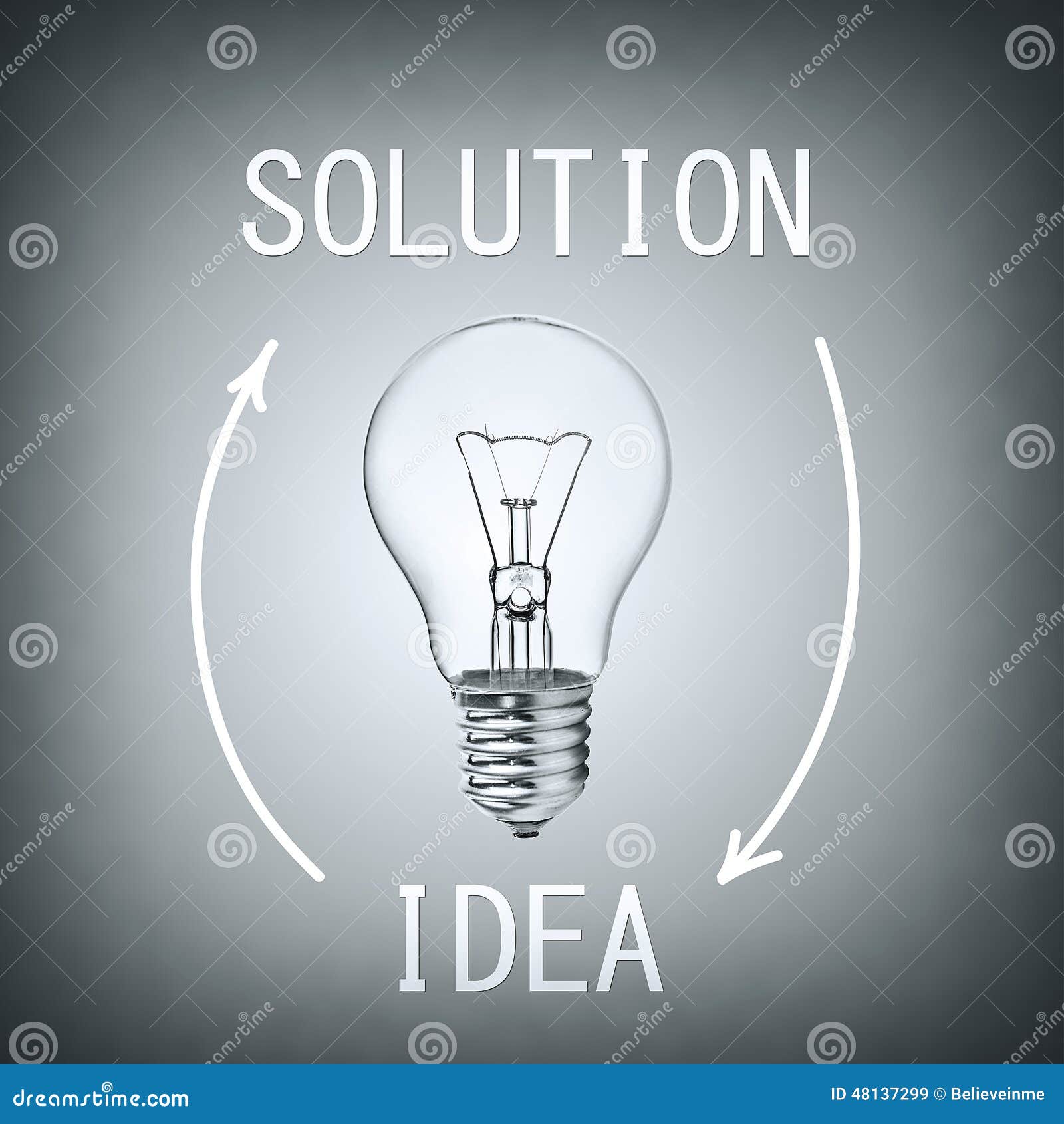Solution and Idea stock illustration. Illustration of graphic - 48137299