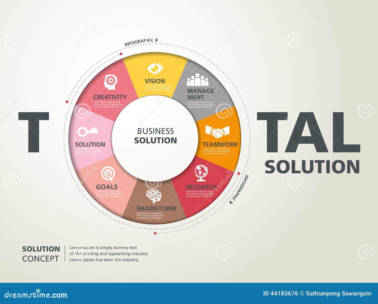 Solution stock vector. Illustration of business, conference - 44183676
