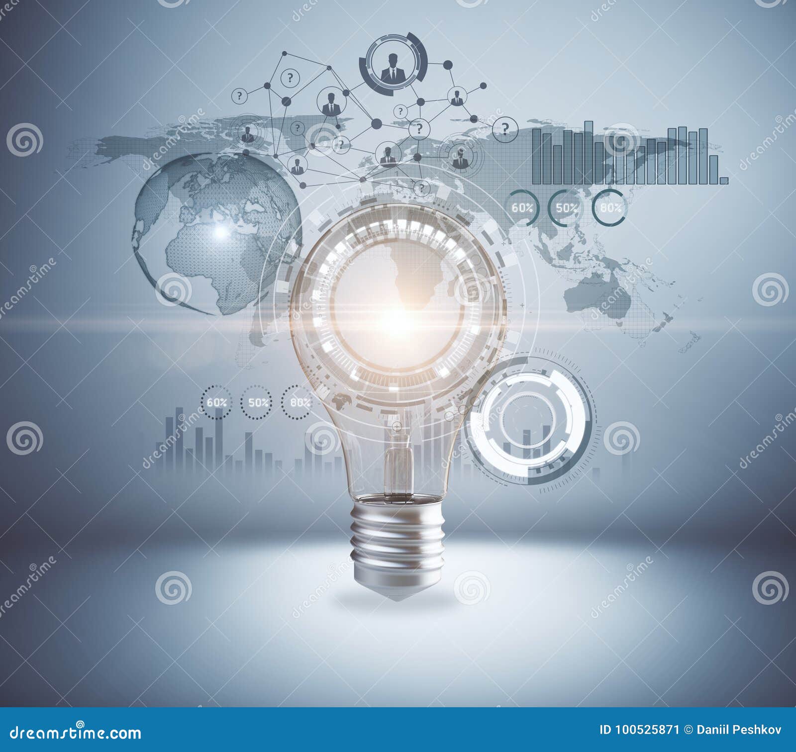 Solution and Infograph Concept Stock Illustration - Illustration of ...