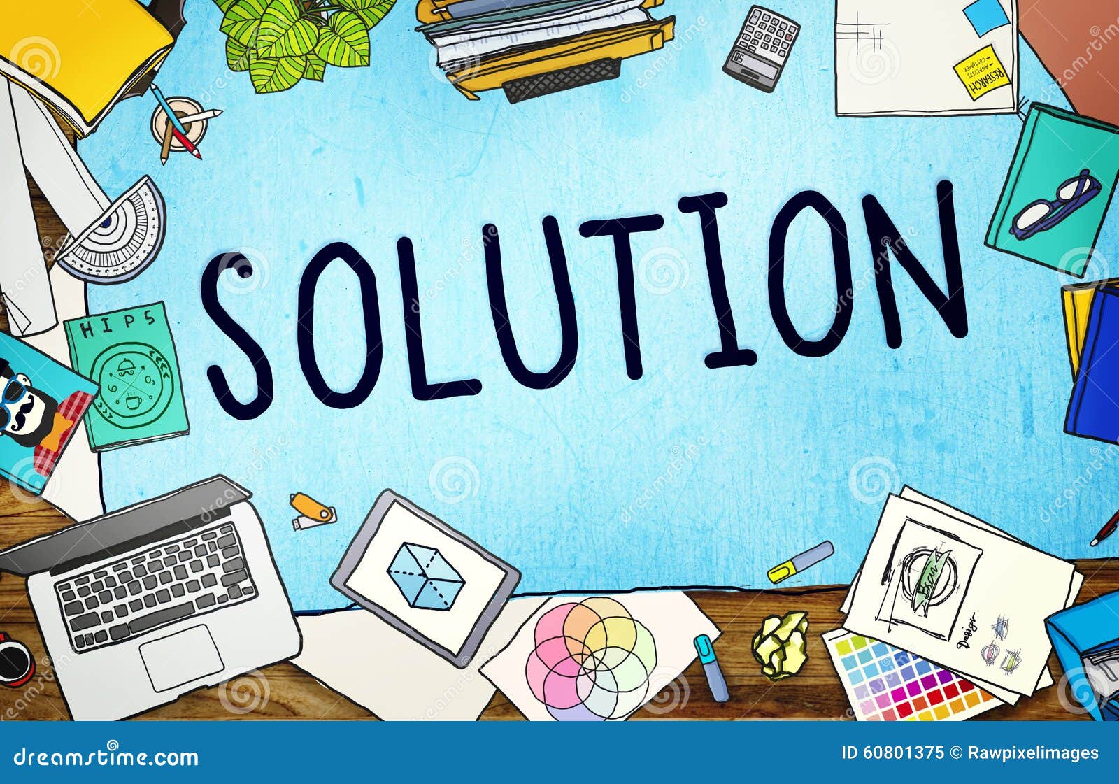 Solution Innovation Progress Strategy Decision Concept Stock ...