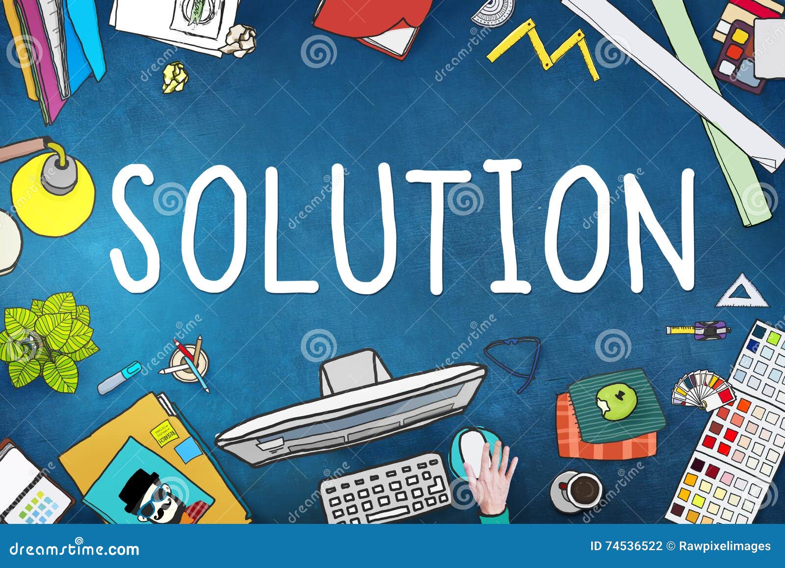 Solution Innovation Progress Strategy Decision Concept Stock ...