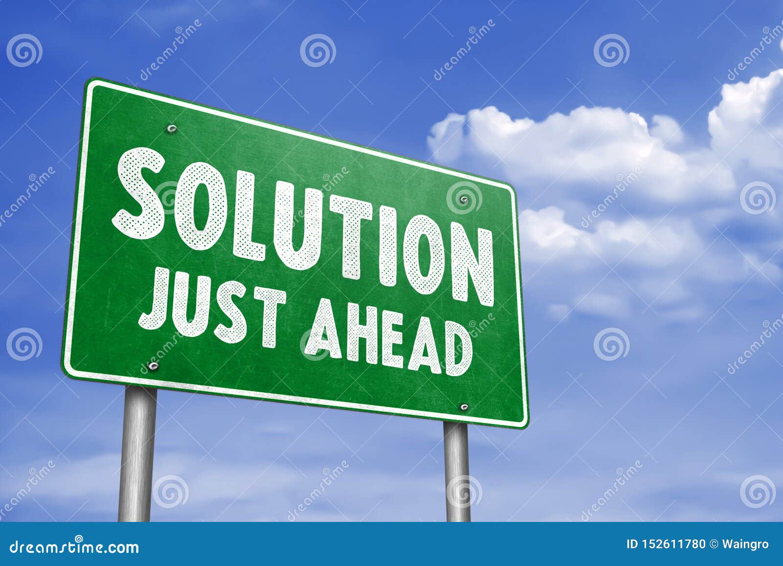 SOLUTION Just Ahead - Traffic Sign Information Stock Photo - Image of ...