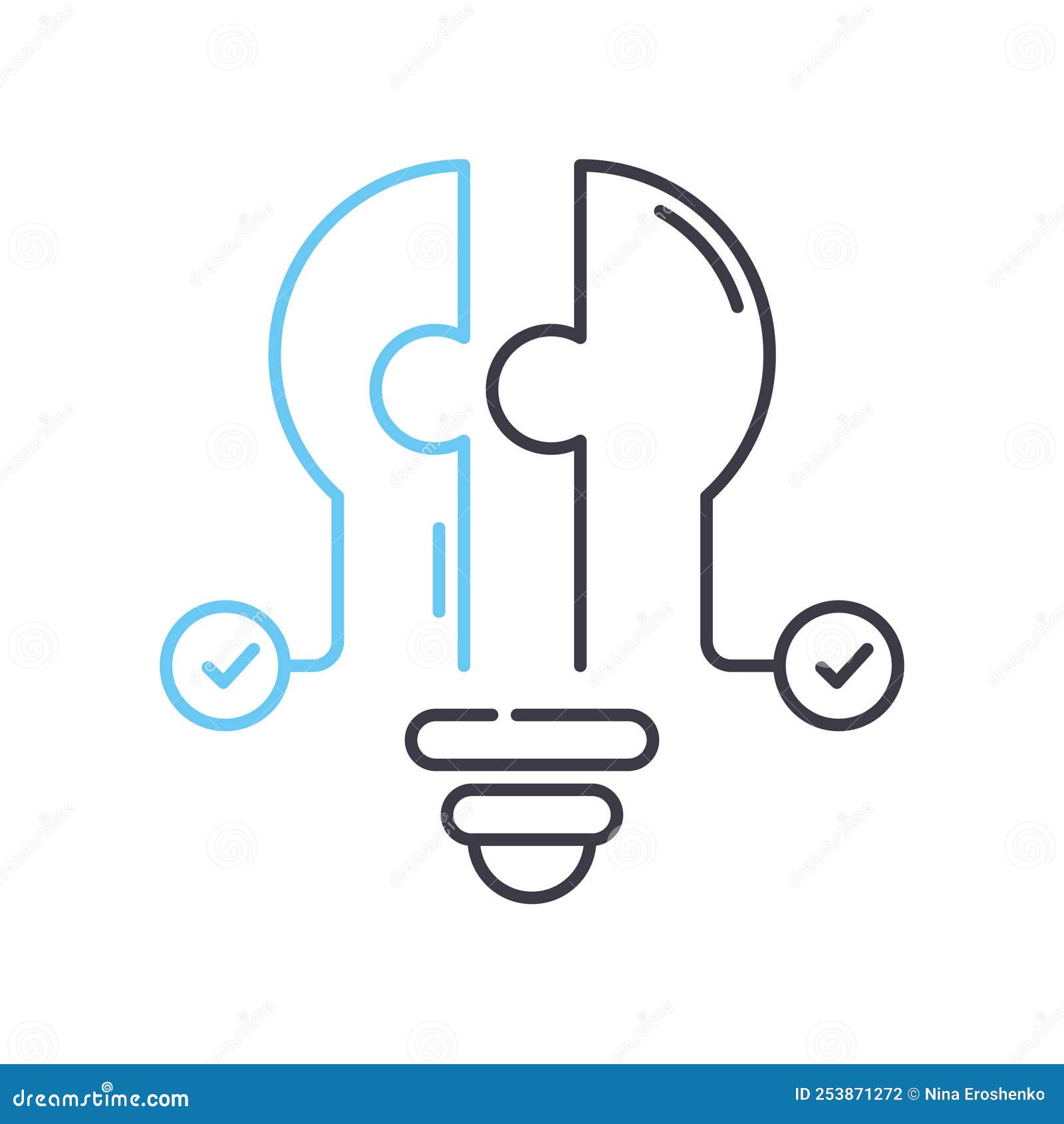 Solution Line Icon, Outline Symbol, Vector Illustration, Concept Sign ... Solution Line Icon, Outline Symbol, Vector Illustration, Concept Sign ...