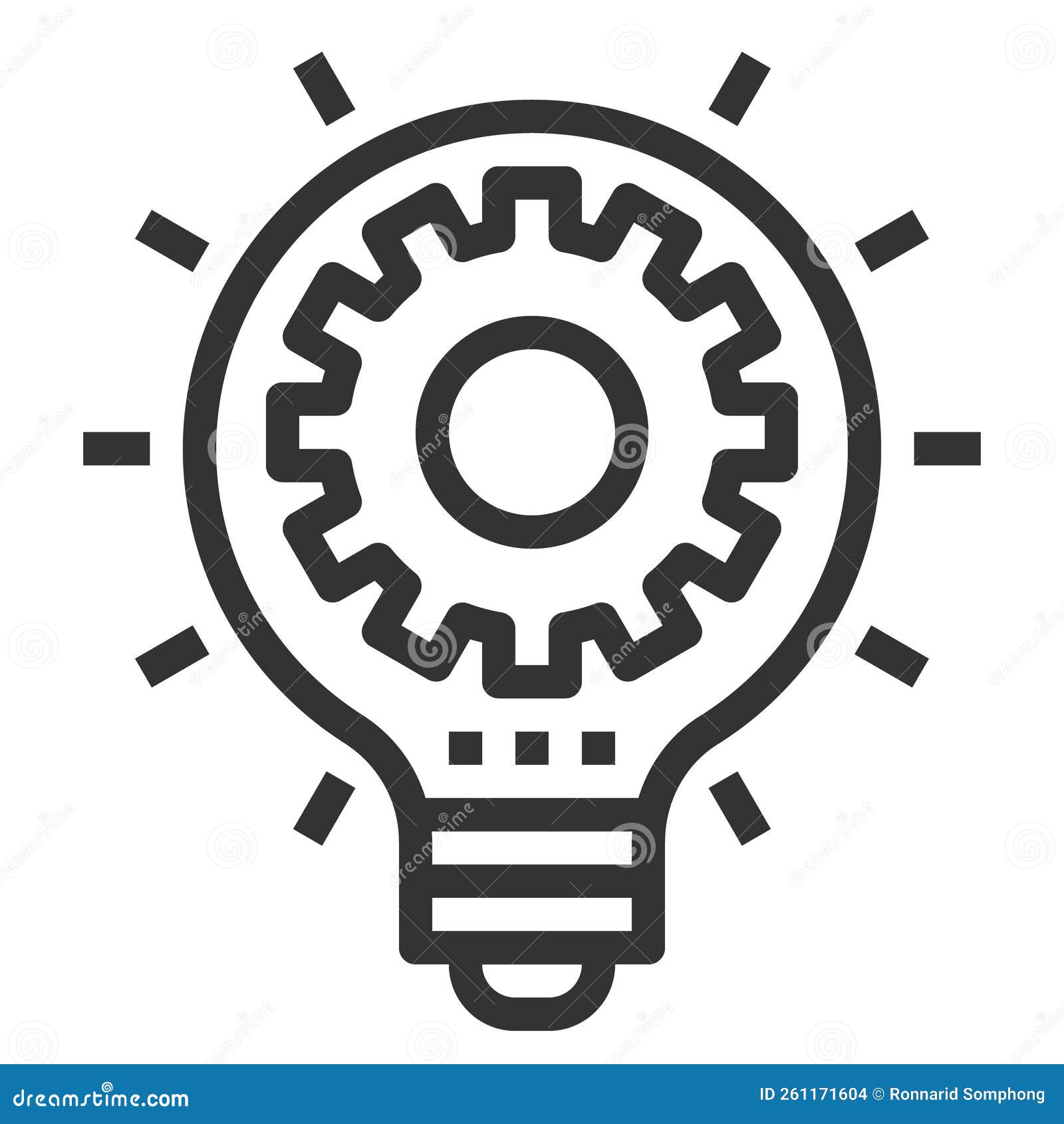 SOLUTION LINE ICON VECTOR , Business Icon Stock Vector - Illustration ...