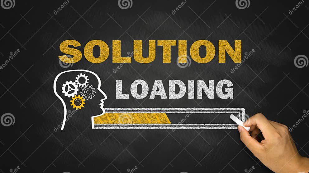 Solution loading concept stock illustration. Illustration of success ...