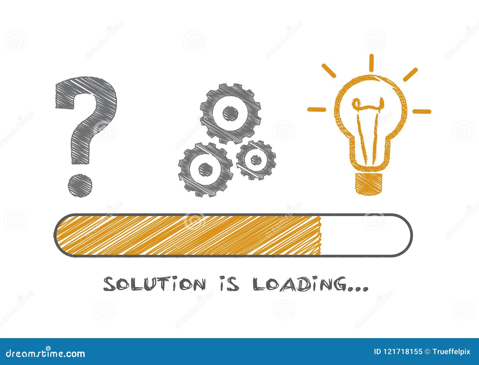 Solution is Loading - Vector Illustration Stock Vector - Illustration ...