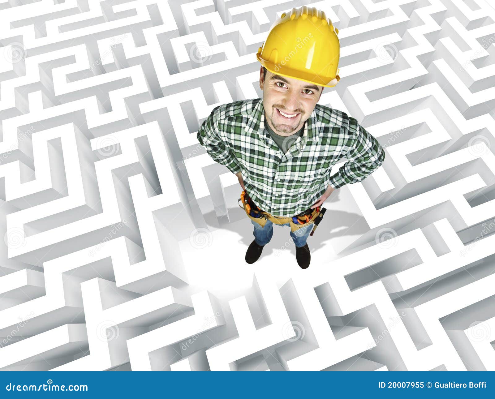 Solution man stock image. Image of problem, white, abstract - 20007955