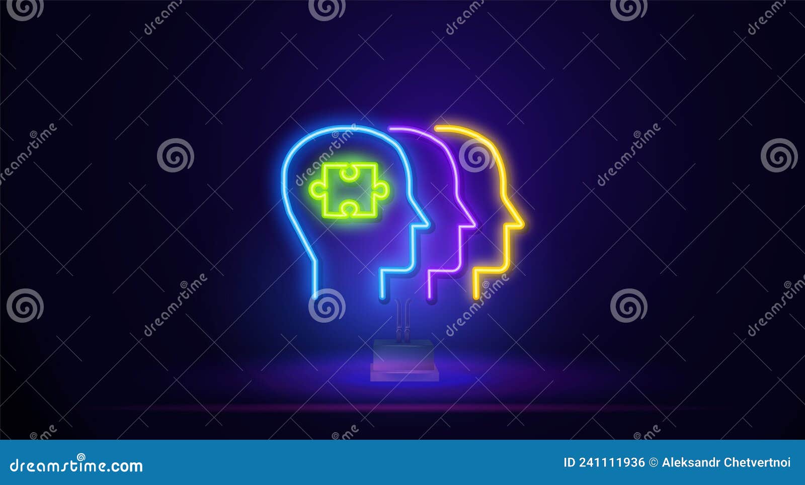 Solution Neon Light Icon. Solve Problem. Thinking Process. Find ...
