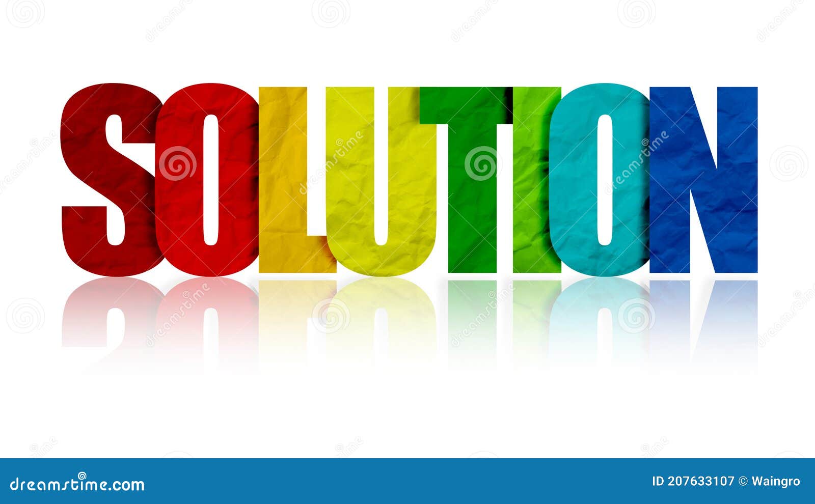 Solution Written Word As Illustration Stock Illustration - Illustration ...