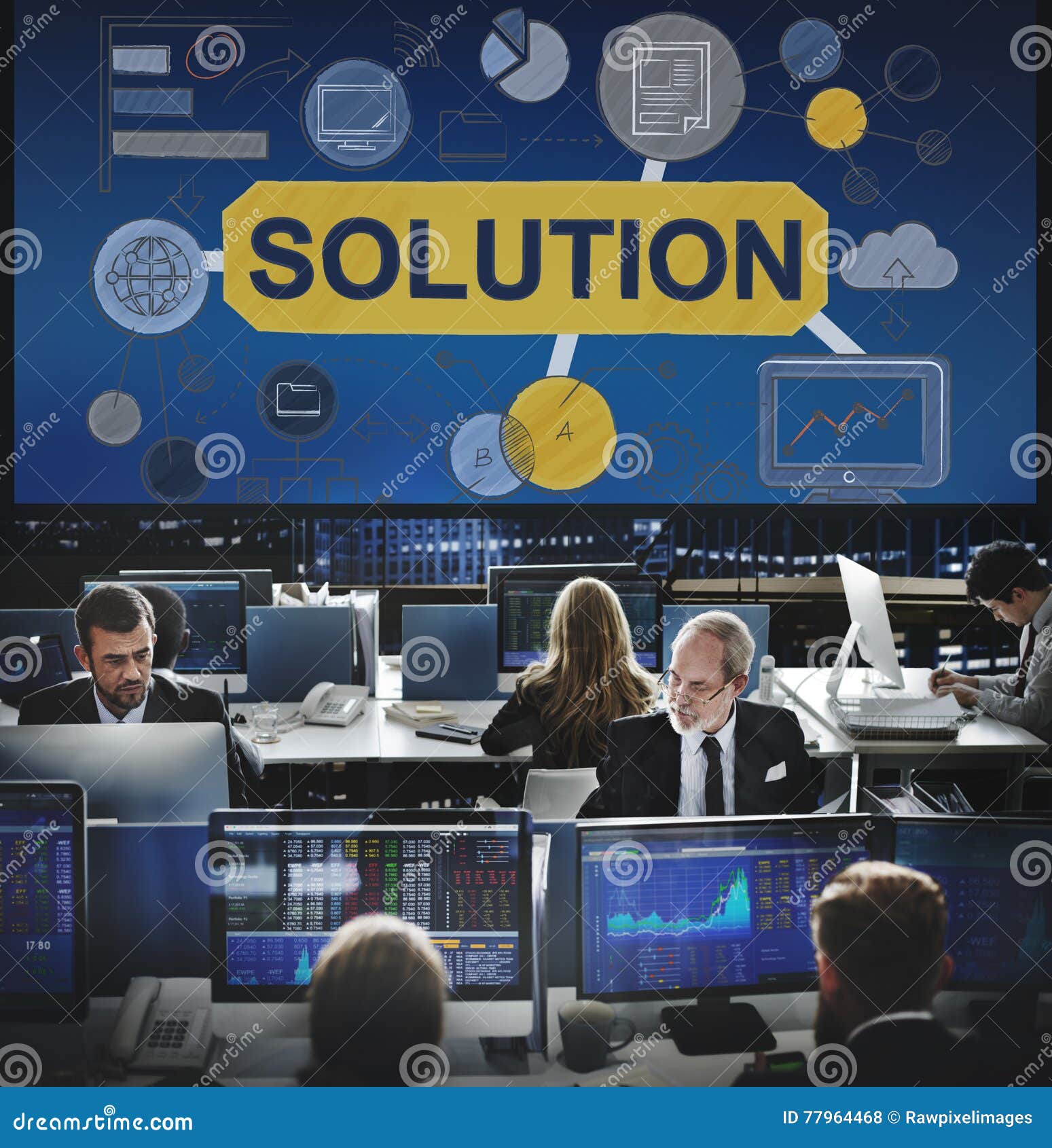 Solution Problem Solving Ideas Strategy Concept Stock Photo - Image of ...