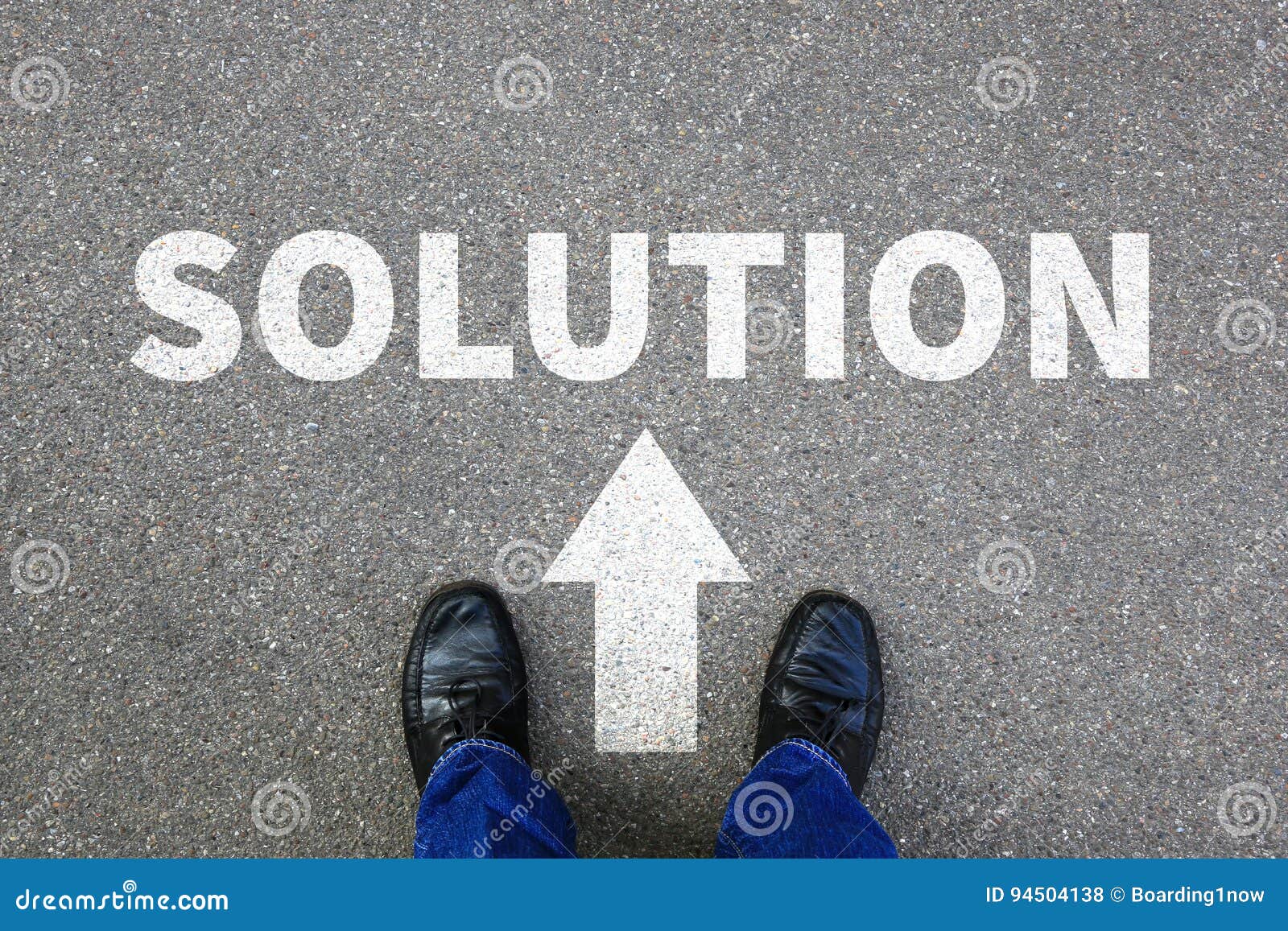 Solution Problem Success Finding Solutions Conflict Businessman Stock ...