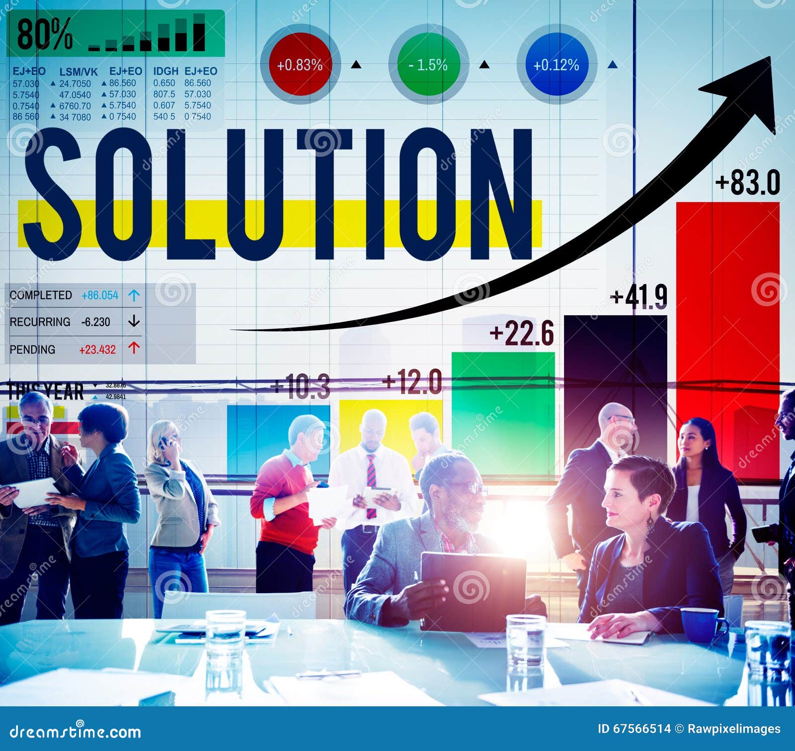 Solution Progress Strategy Improvement Decision Answer Concept Stock ...