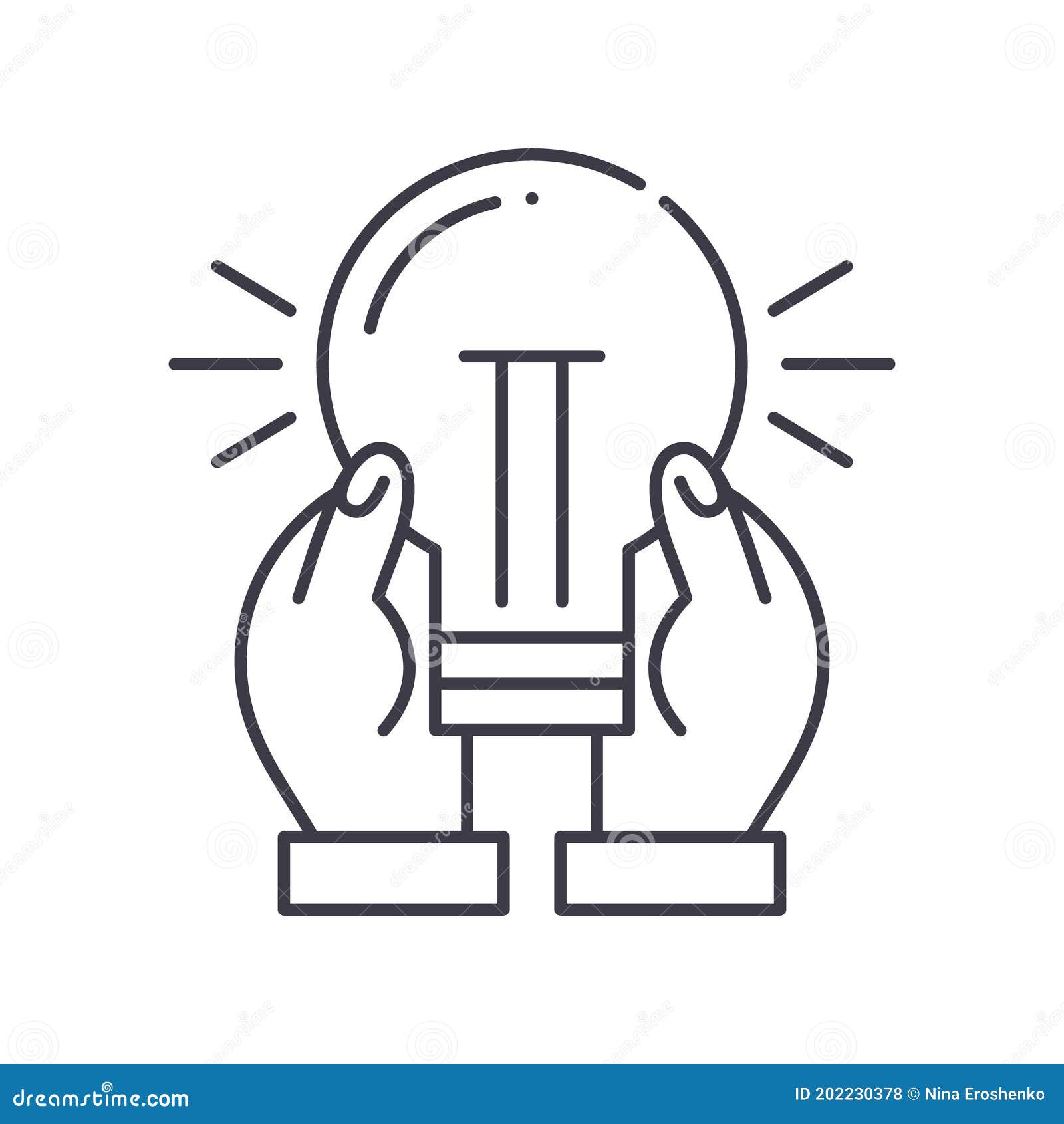 Solution Provider Icon, Linear Isolated Illustration, Thin Line Vector ...