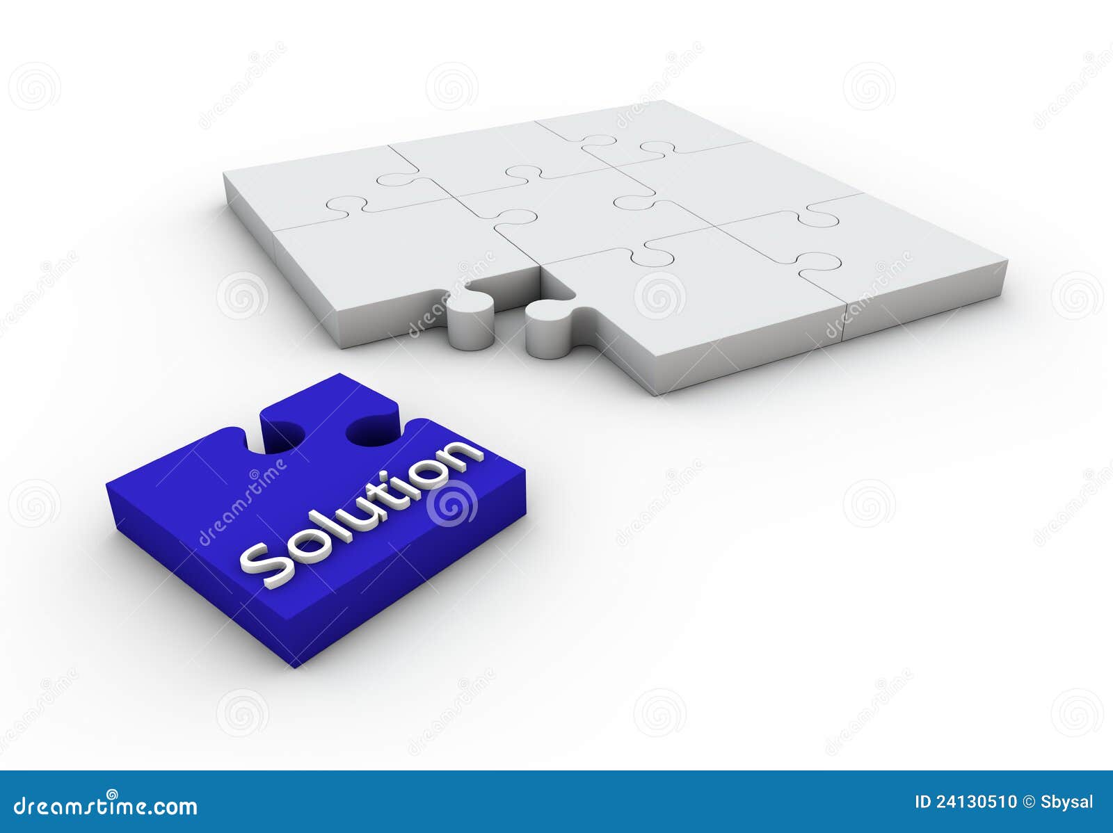 Solution Puzzle stock illustration. Illustration of teamwork - 24130510