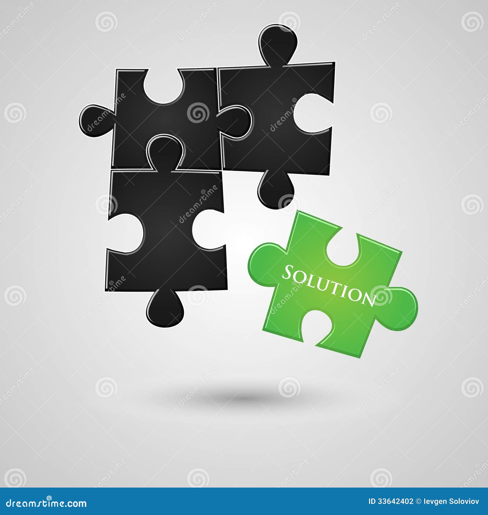 Solution puzzle stock vector. Illustration of pattern - 33642402